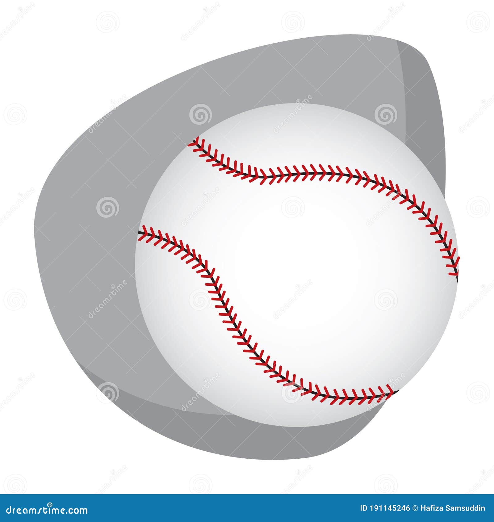 Base Ball. Vector Illustration Decorative Design Stock Vector ...