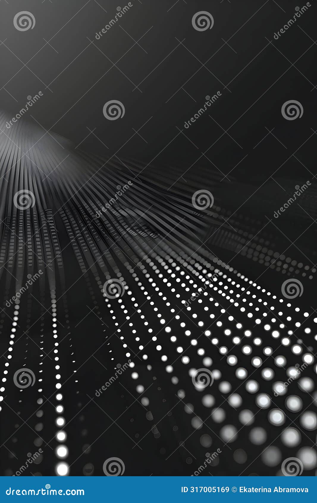 Base for a Banner on a Black Background Abstract Light Elements with ...