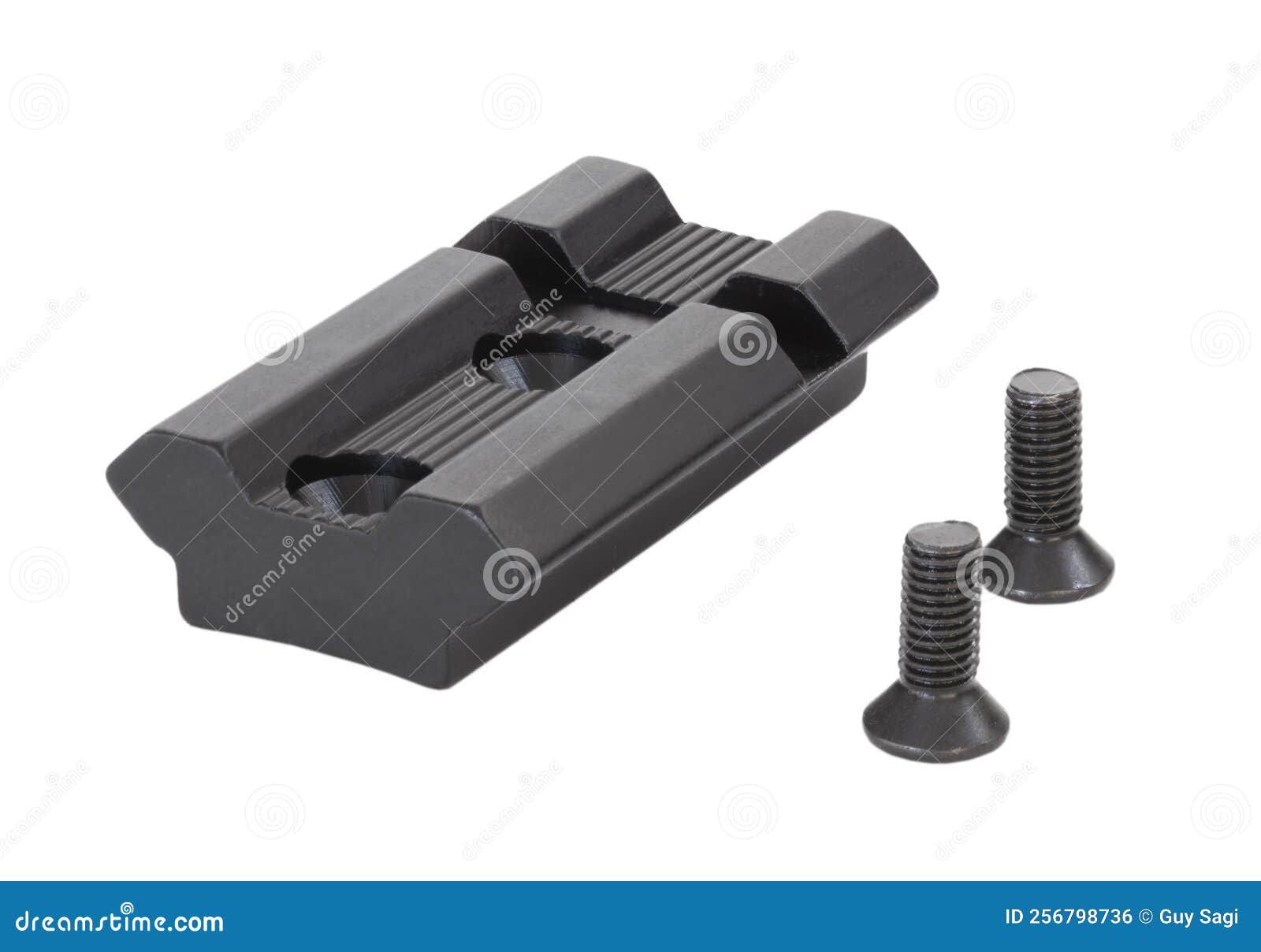 Base And Bolts To Attach A Scope To A Rifle Stock Photography ...