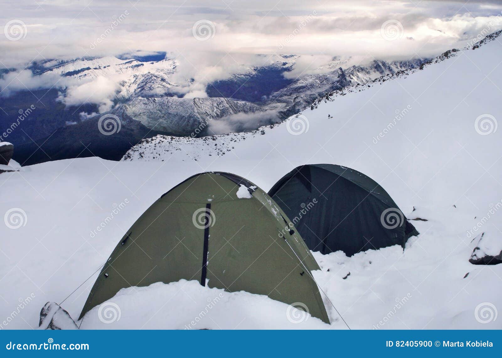 Base Camp of High Altitude Mountain Expedition Stock Photo - Image of ...