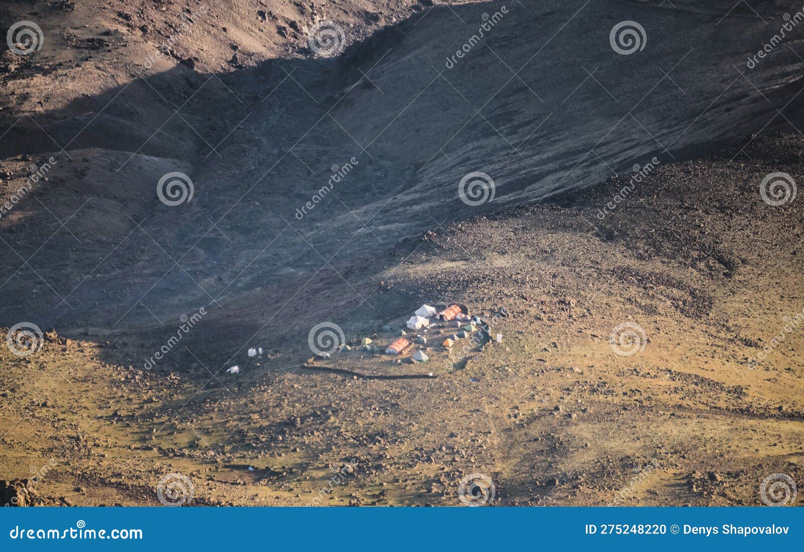 Base Camp for Tourists and Climbers on the Slopes of Mount Ararat Stock ...