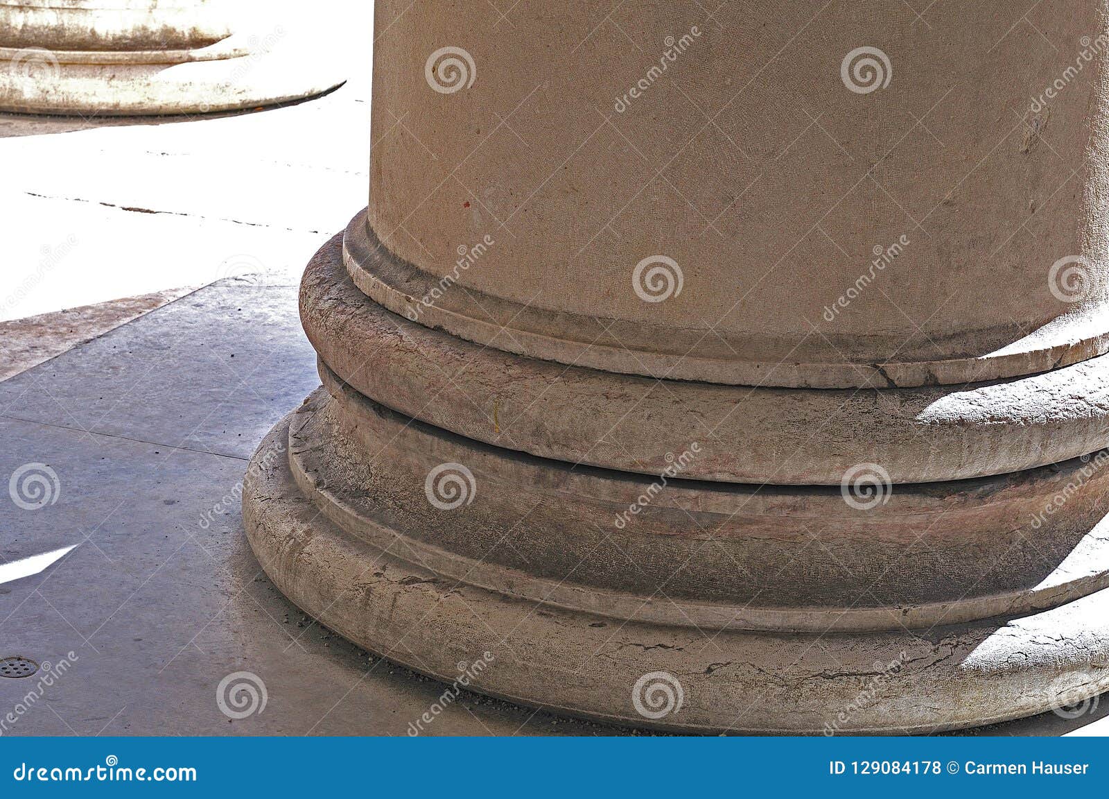 Base of a classical column stock photo. Image of history - 129084178