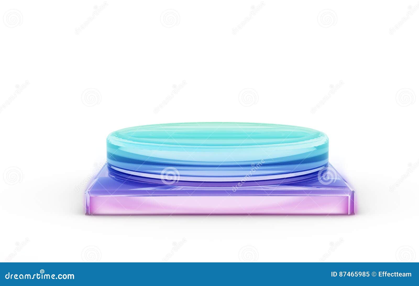 Base of Color Glass Stand for Products Display Stock Illustration ...