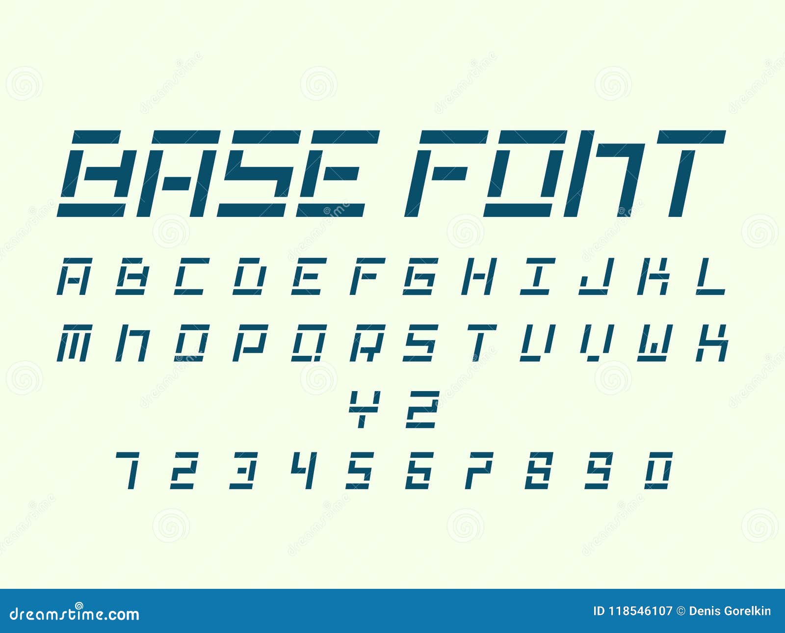 Base Cursive Font. Vector Alphabet Stock Vector - Illustration of ...