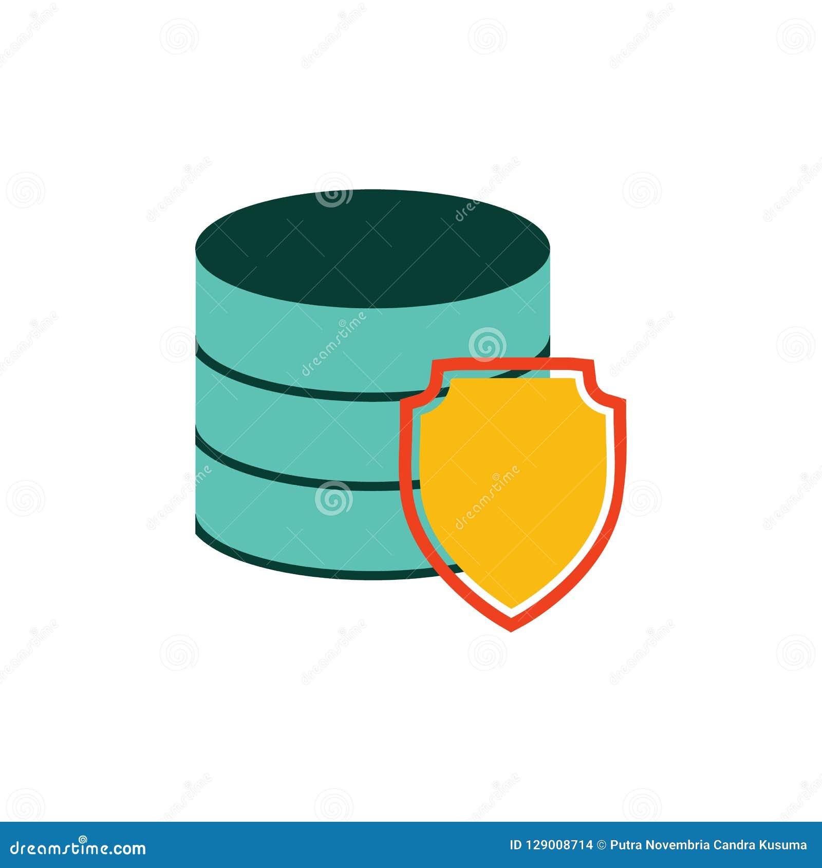 Base De Dados Logo Icon Design Do Protetor Ilustração do Vetor ...