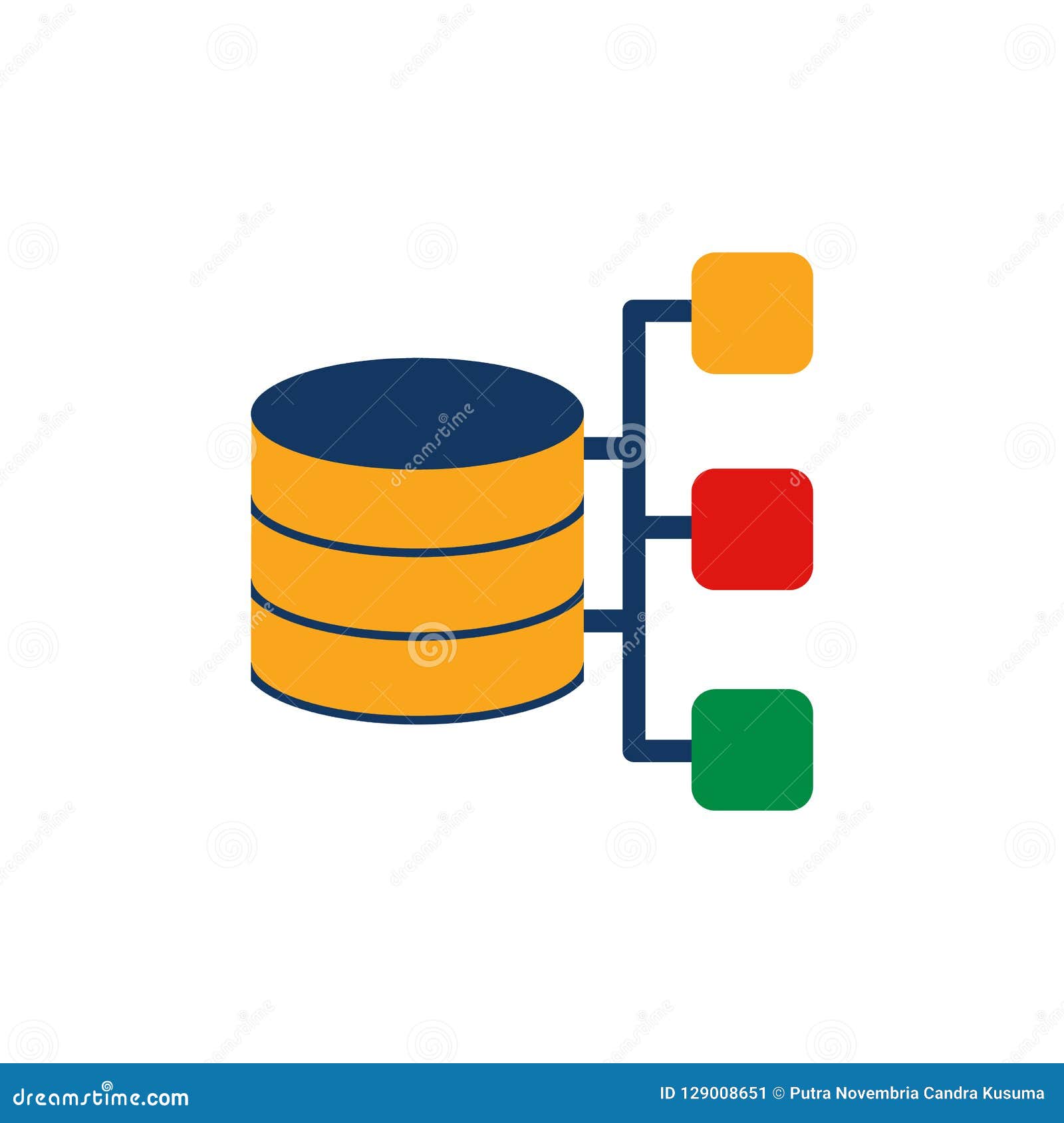 Base De Datos Logo Icon Design Del Diagrama Ilustración del Vector ...