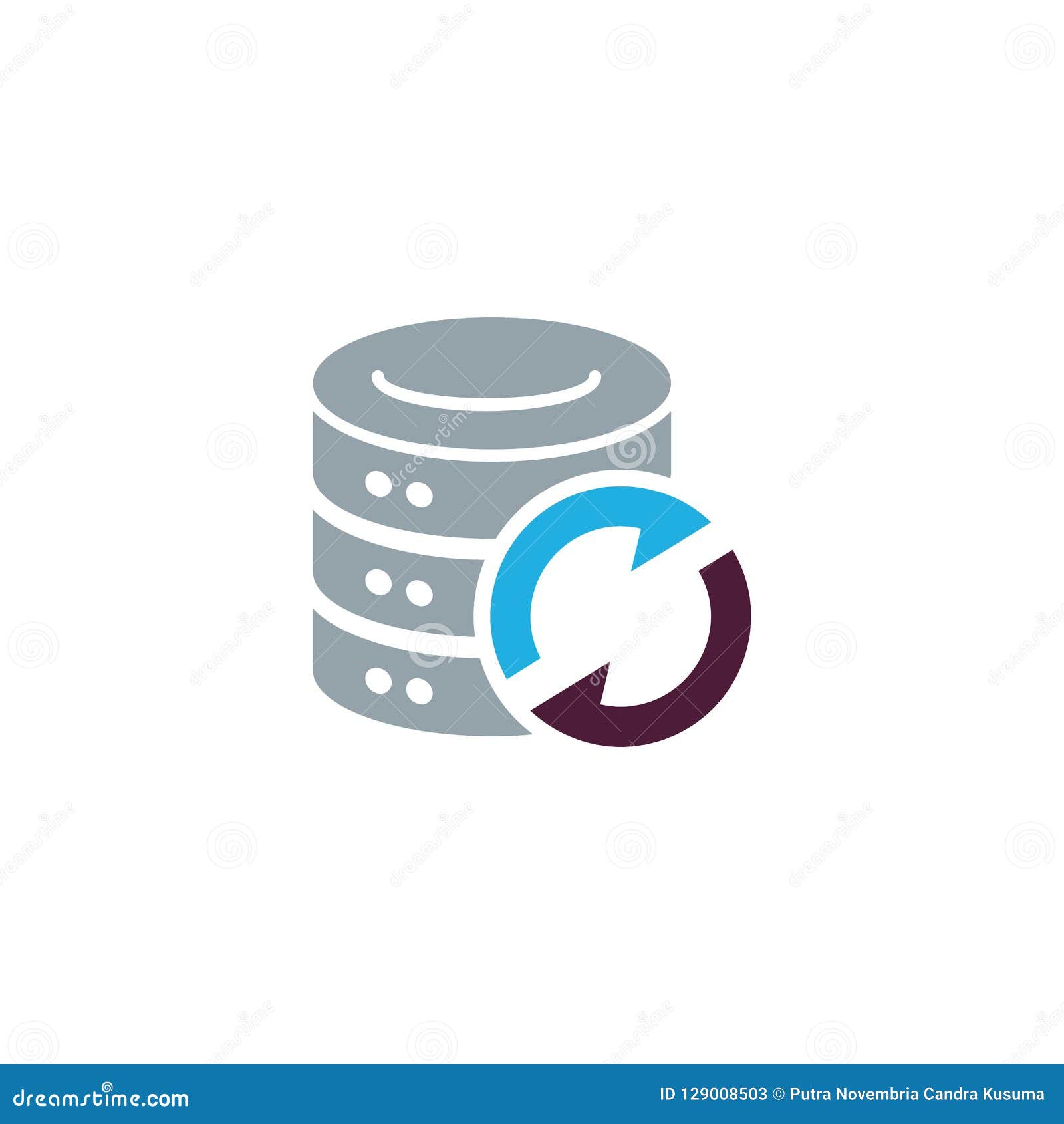 Base De Datos Logo Icon Design De La Transferencia Ilustración del ...