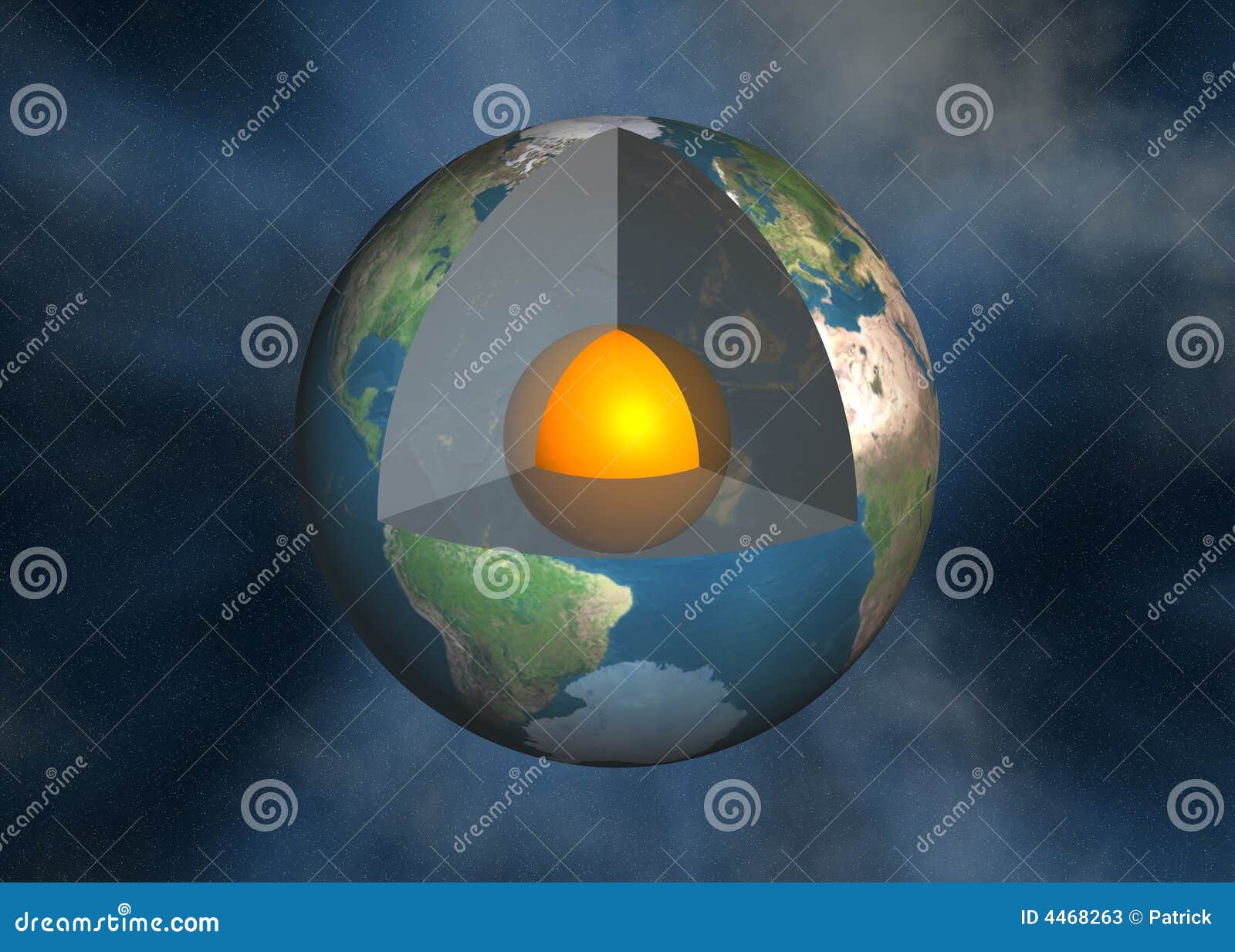 Base de tierra, magma stock de ilustración. Ilustración de espacio ...