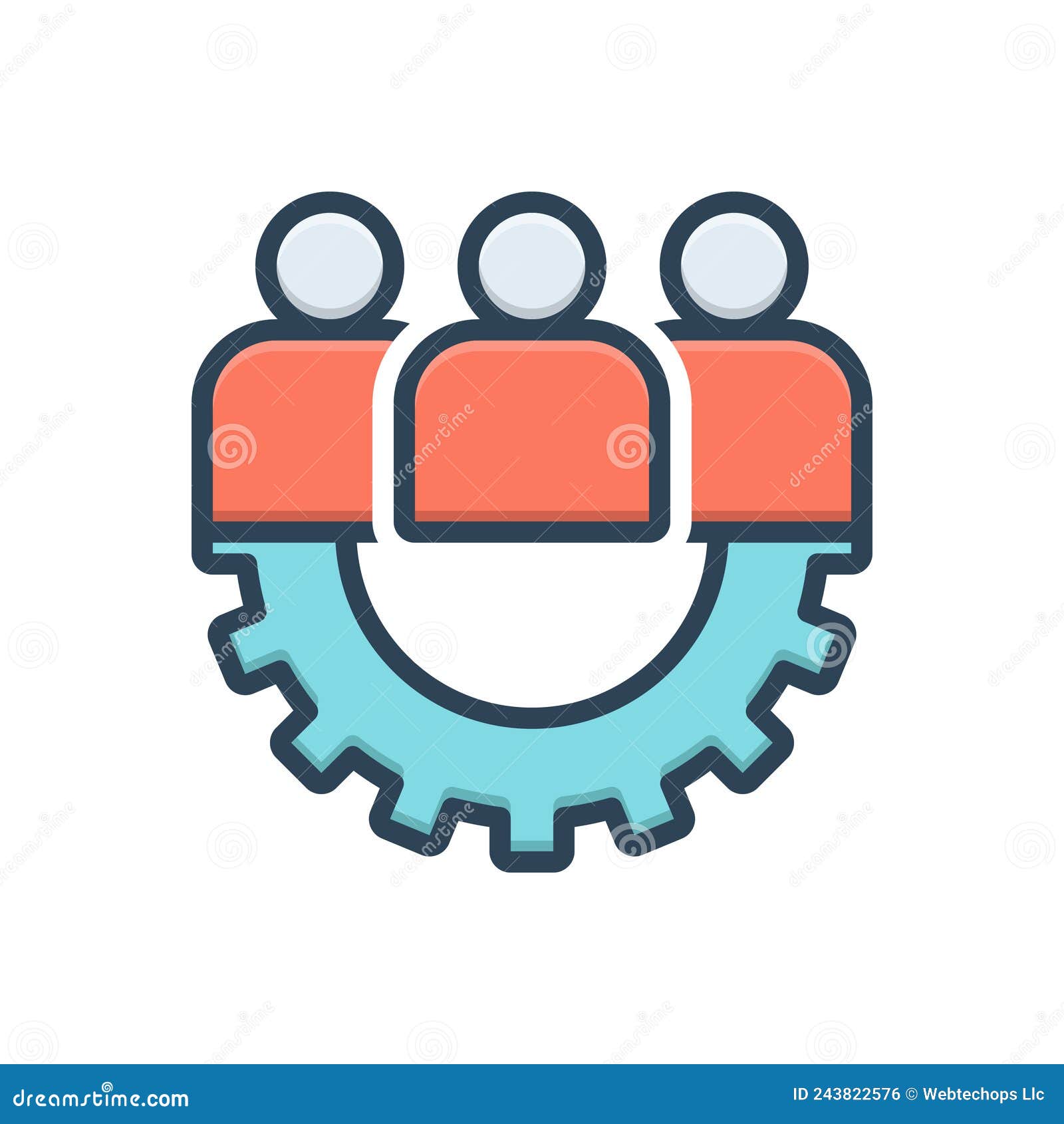 Color Illustration Icon for Base, Footing and Support Stock ...