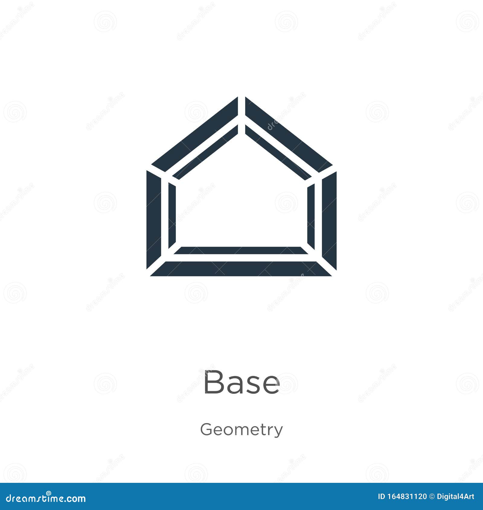 Base Icon Vector. Trendy Flat Base Icon from Geometry Collection ...
