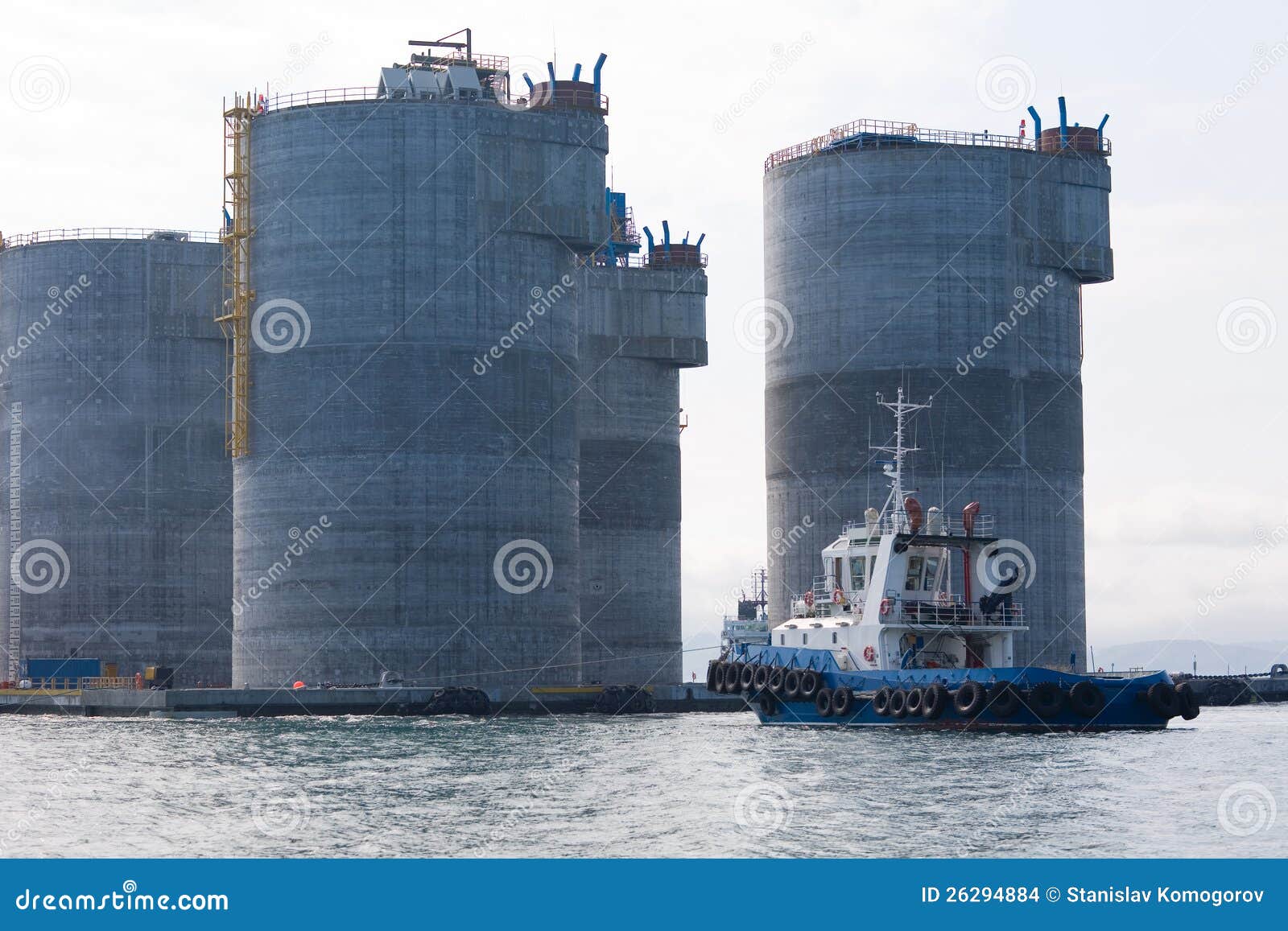 Base of Oil Drilling Platform Stock Photo - Image of japan, maritime ...