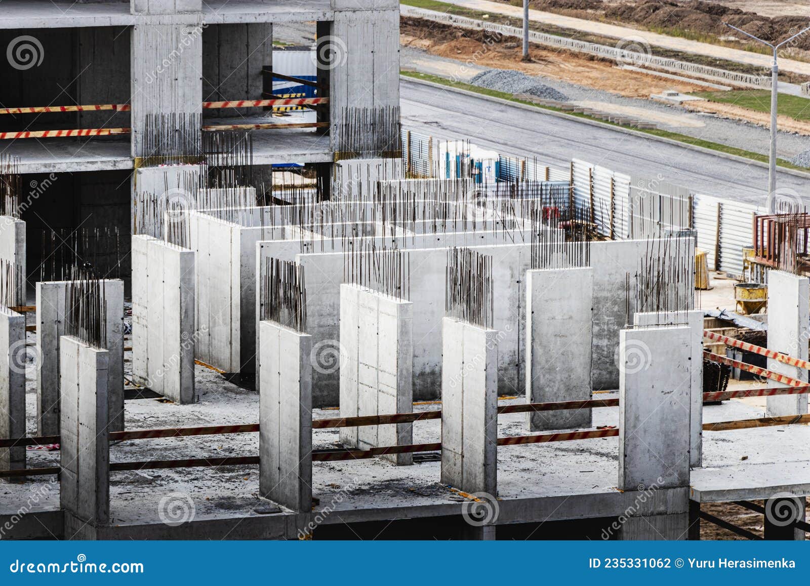 Base Plate. Pit Formation of Grillage is Completed. Forms Formwork ...