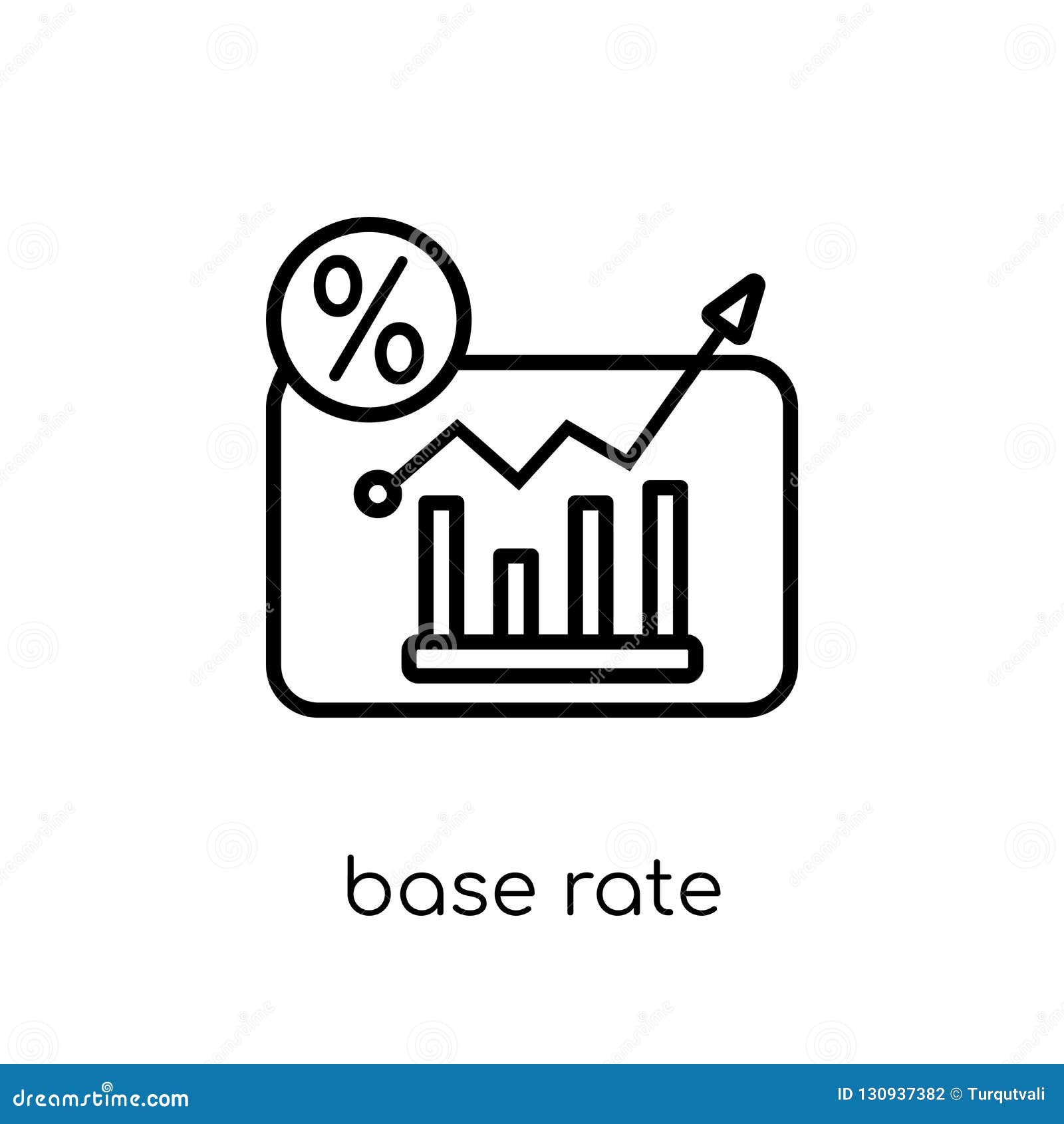 Base Rate Icon from Base Rate Collection. Stock Vector - Illustration ...