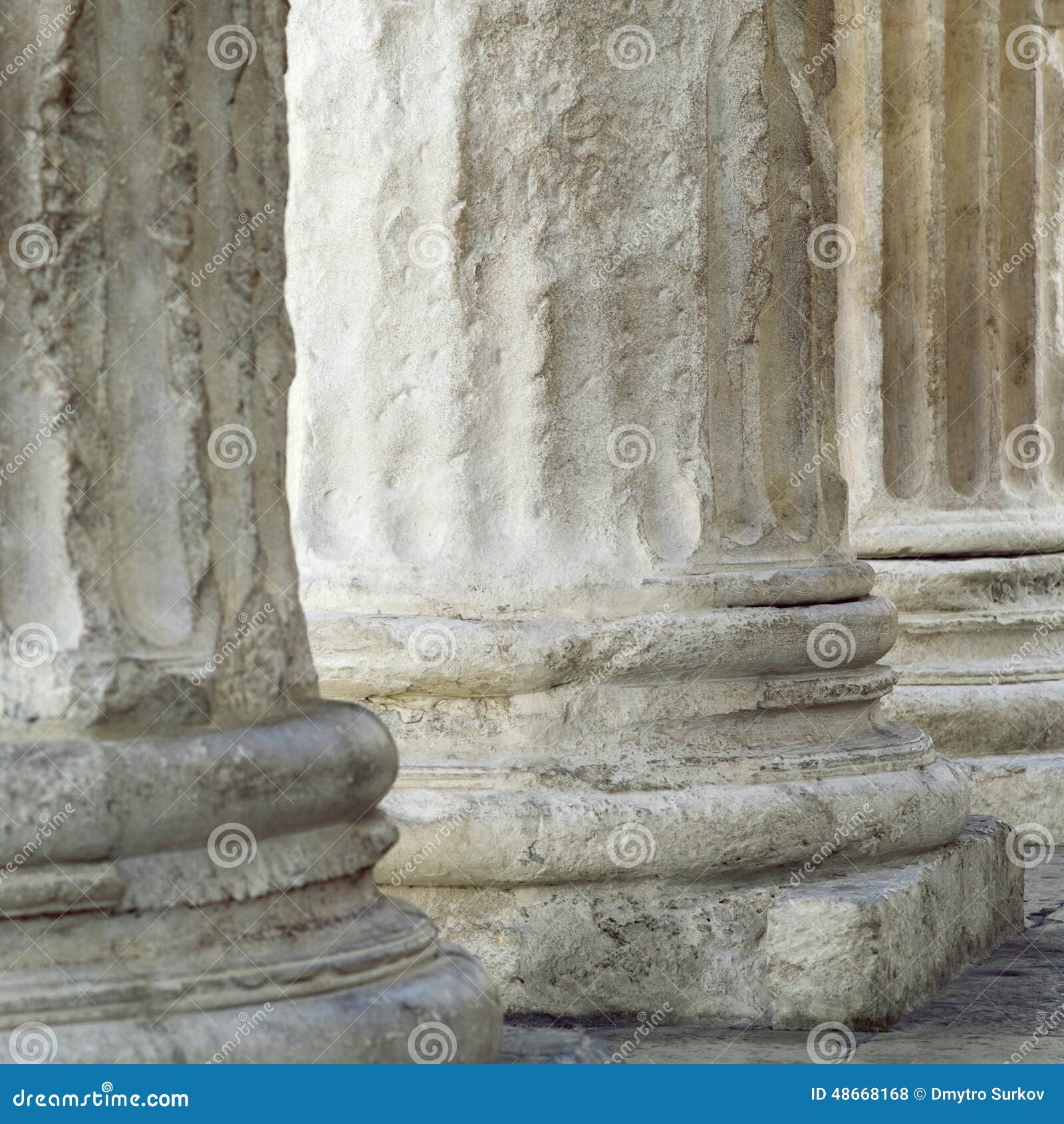 Base of Roman columns stock photo. Image of landmark - 48668168