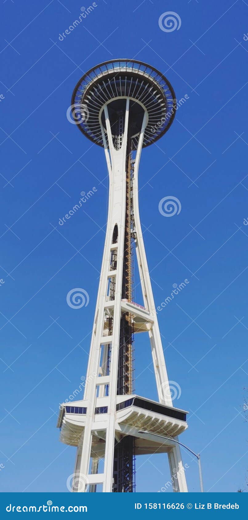 Base of the Seattle Space Needle Editorial Photo - Image of base, space ...