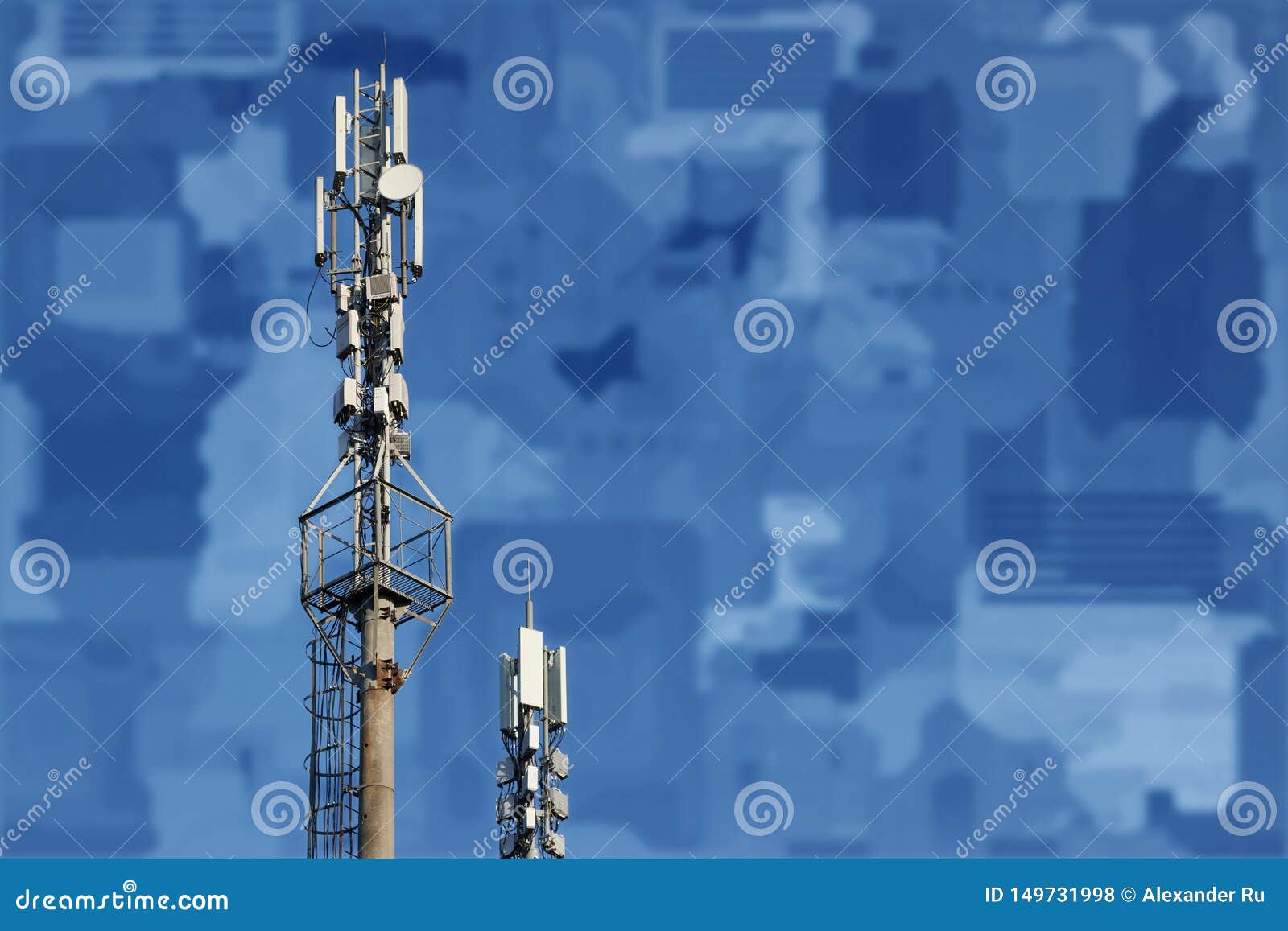 Base Station Network Operator. 5G Stock Photo - Image of network ...