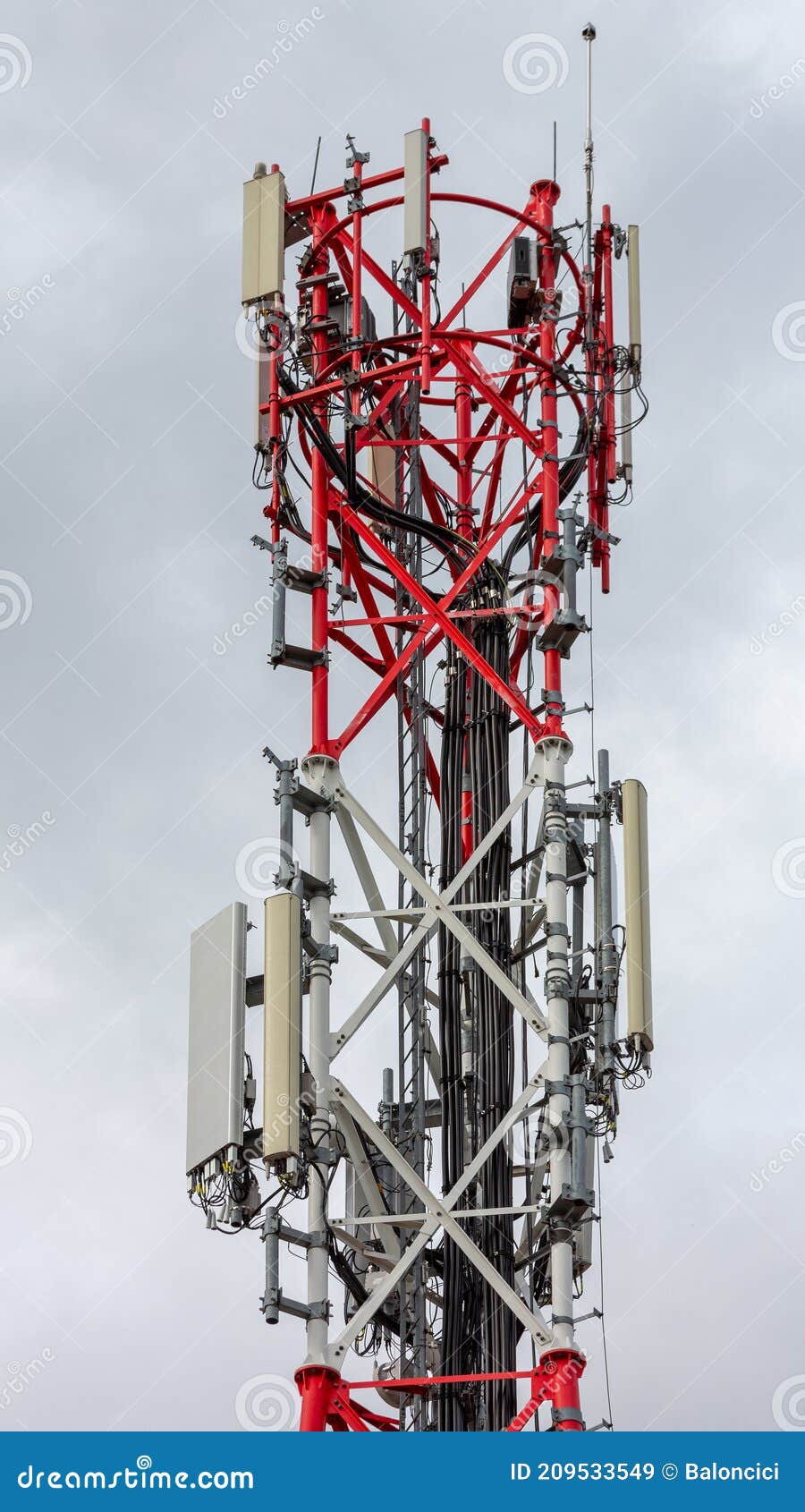 Base Station Tower stock image. Image of telecom, signal - 209533549
