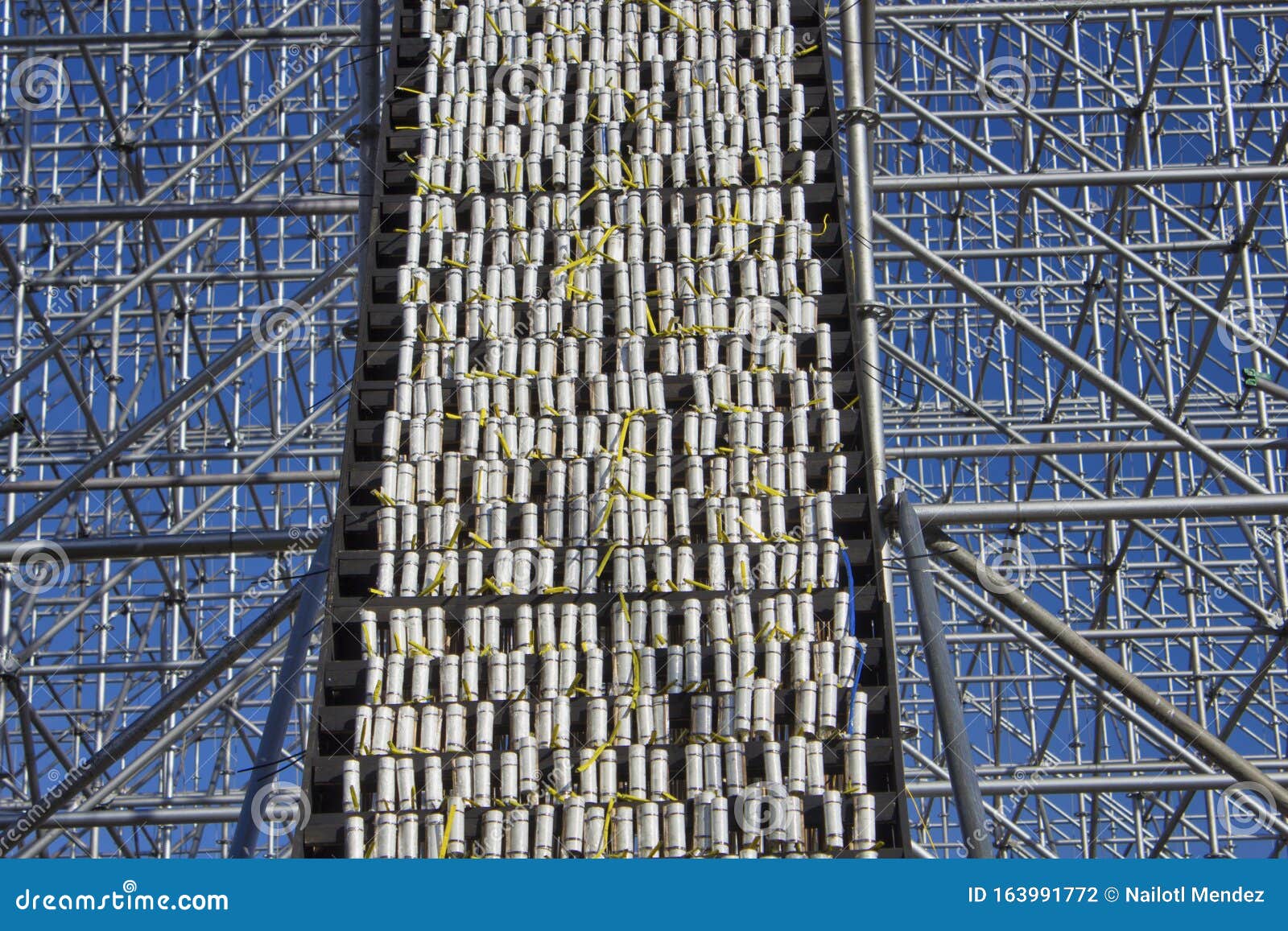 Base or Structure for Placing Fireworksthousands of Unexploded ...