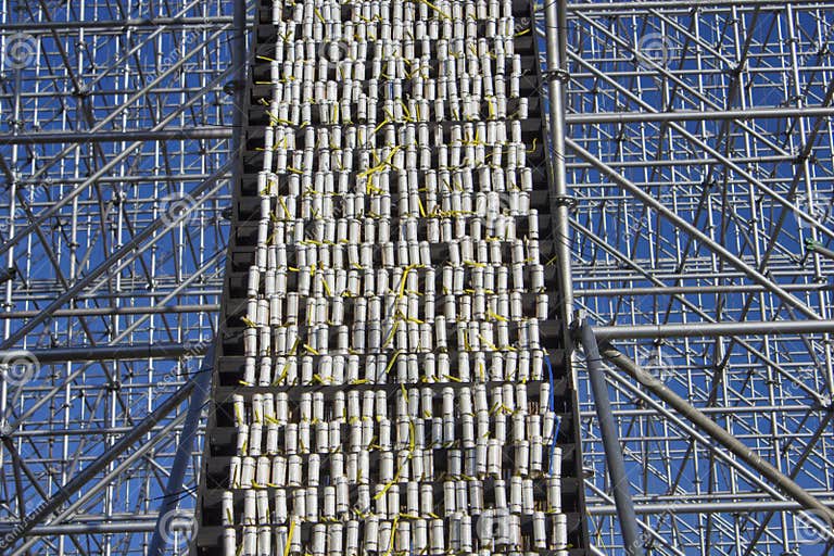 Base or Structure for Placing Fireworksthousands of Unexploded ...