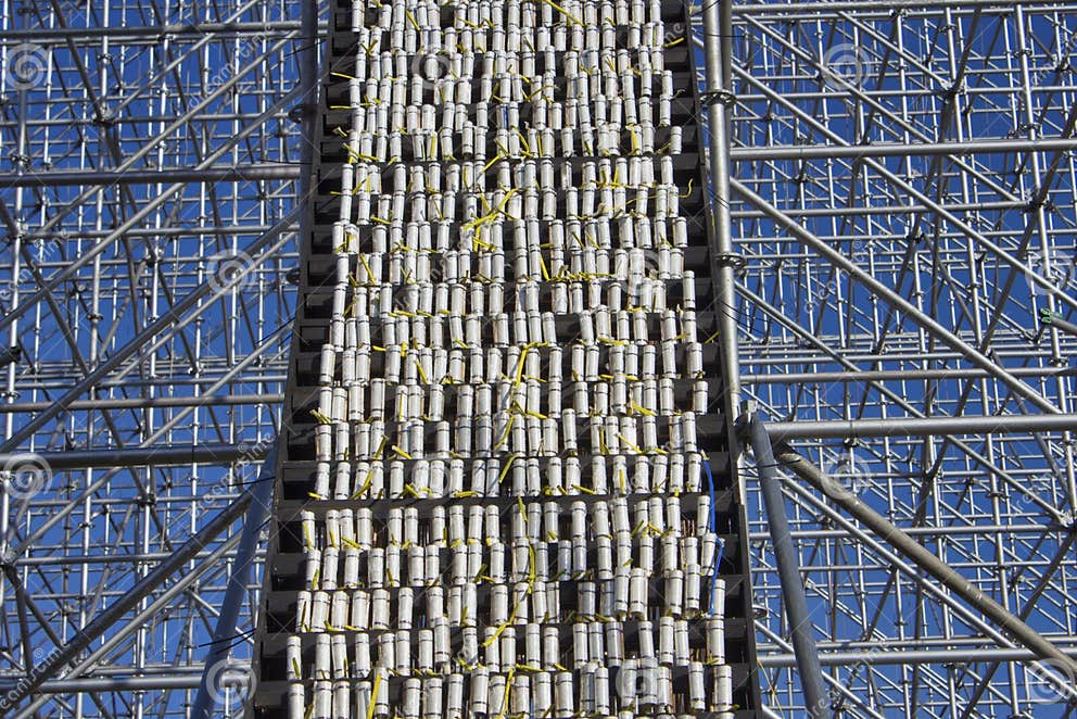 Base or Structure for Placing Fireworksthousands of Unexploded ...