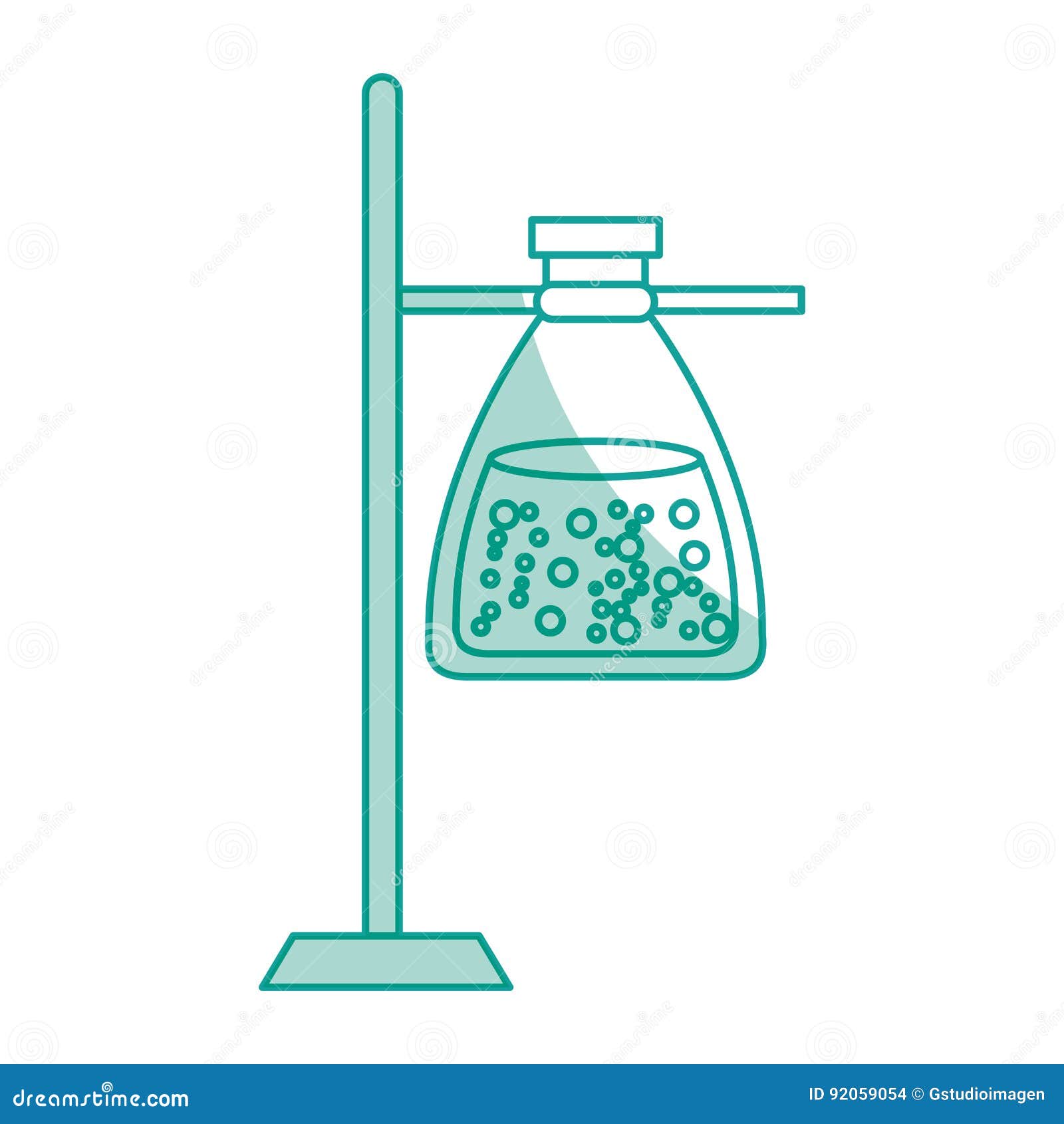 Base Test tube with liquid stock vector. Illustration of biology - 92059054