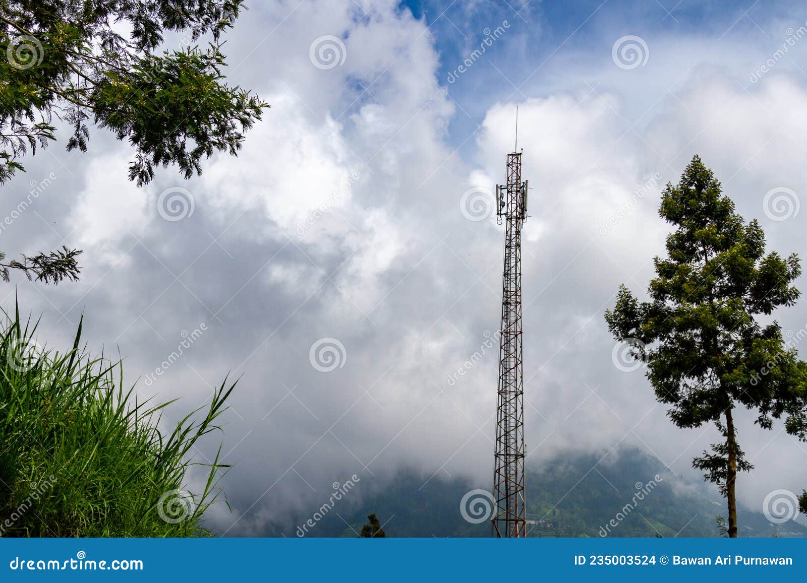 The Base Transceiver Station Has Reached Underdeveloped Areas Stock ...