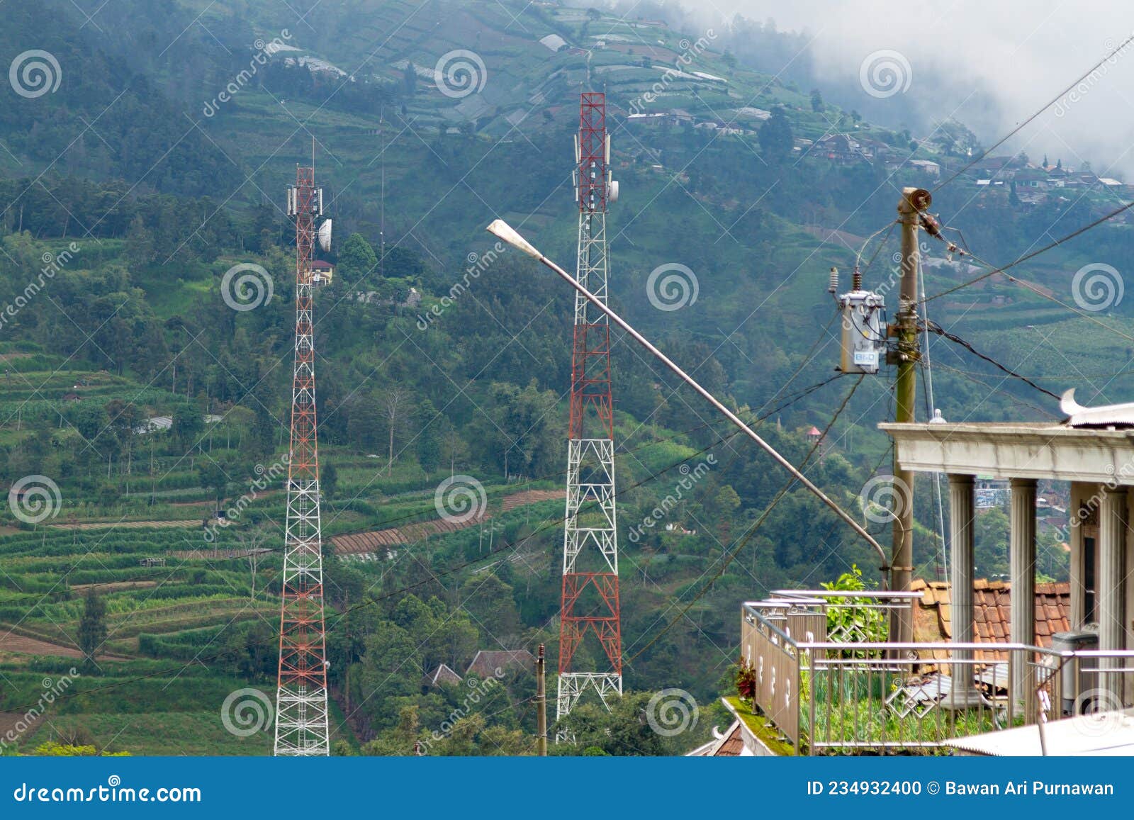 The Base Transceiver Station Has Reached Underdeveloped Areas Stock ...