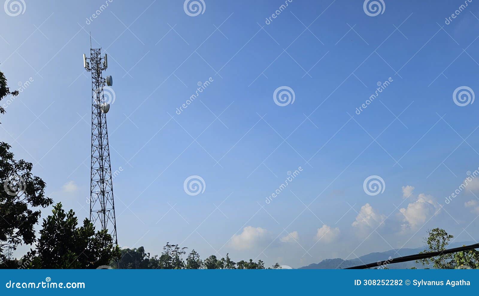 Base Transceiver Station Somewhere at Indonesia Stock Photo - Image of ...