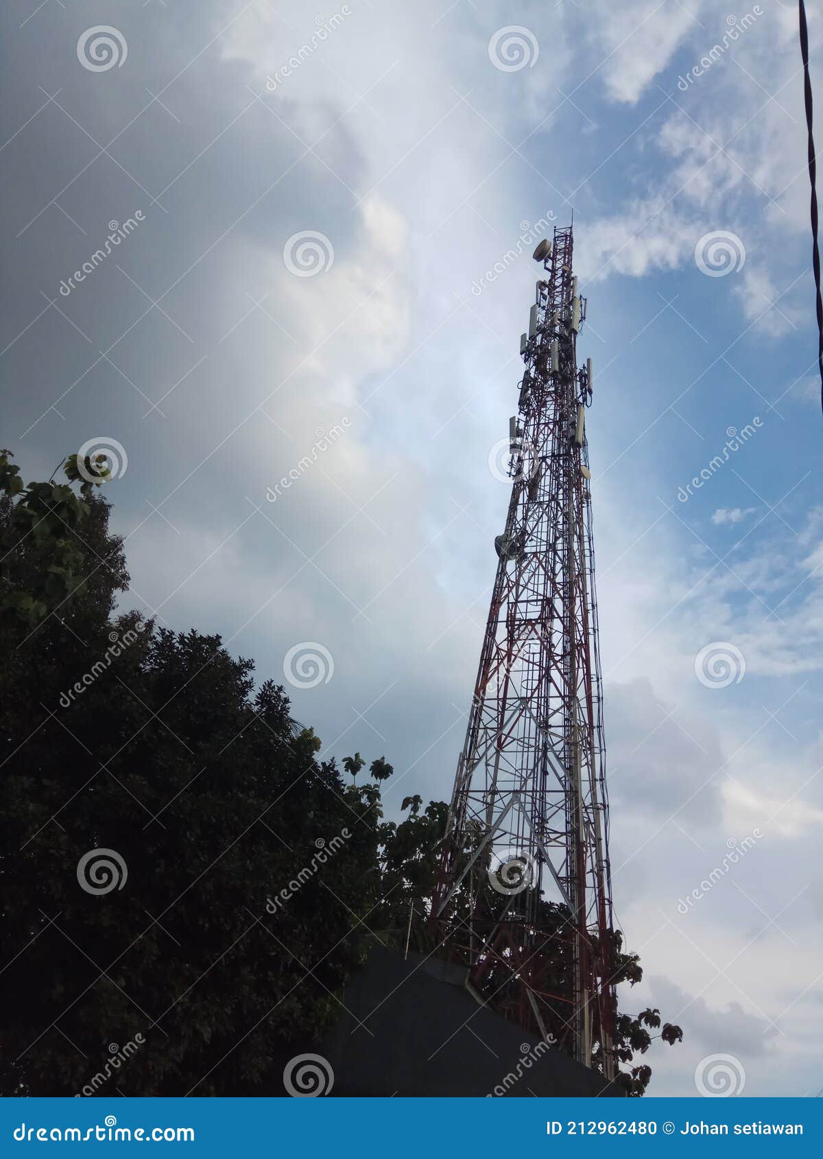 Base Transceiver Station Tower Stock Photo - Image of station, tower ...
