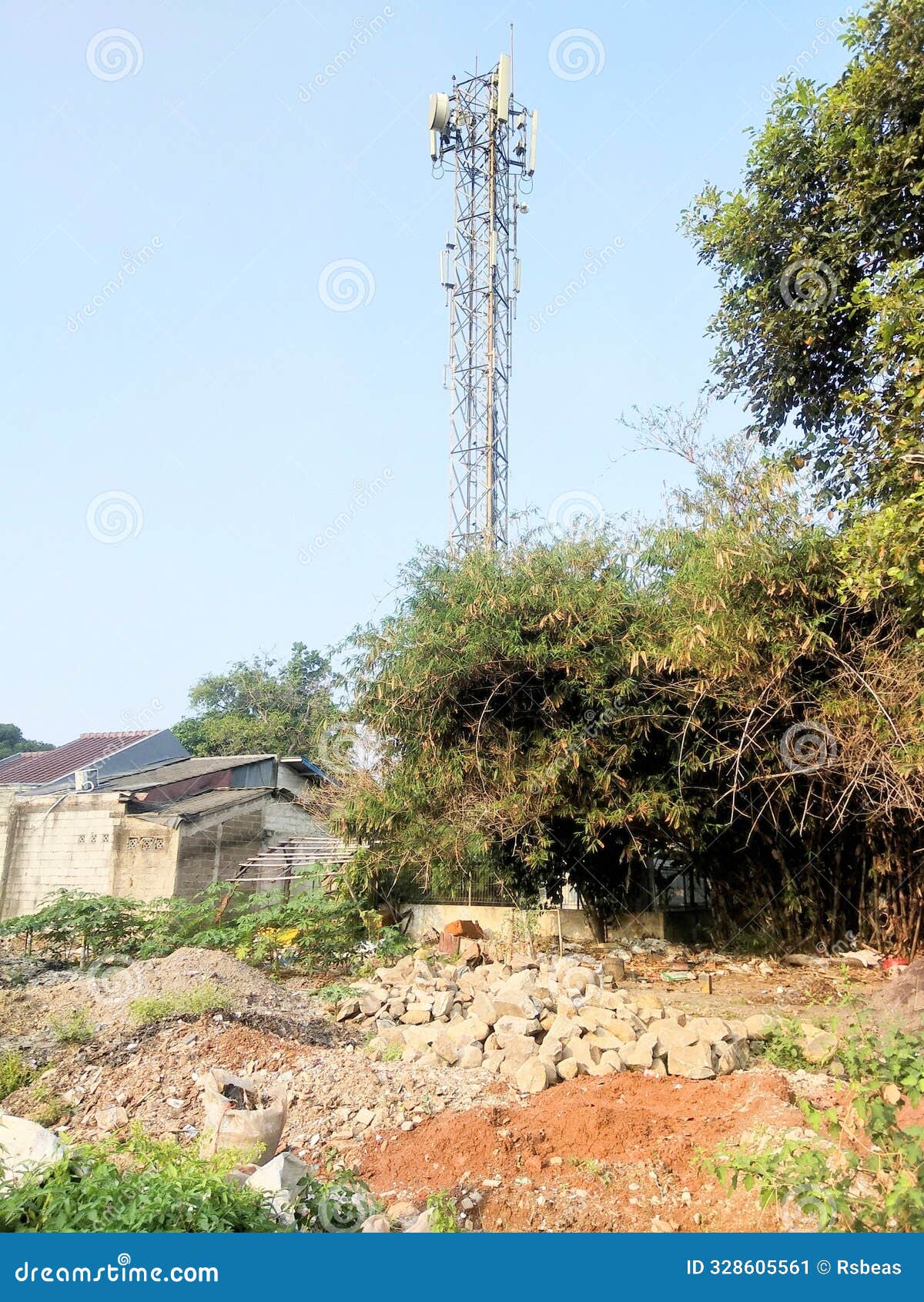 Base Transceiver Station a Way To Internet Virtual World Stock Image ...