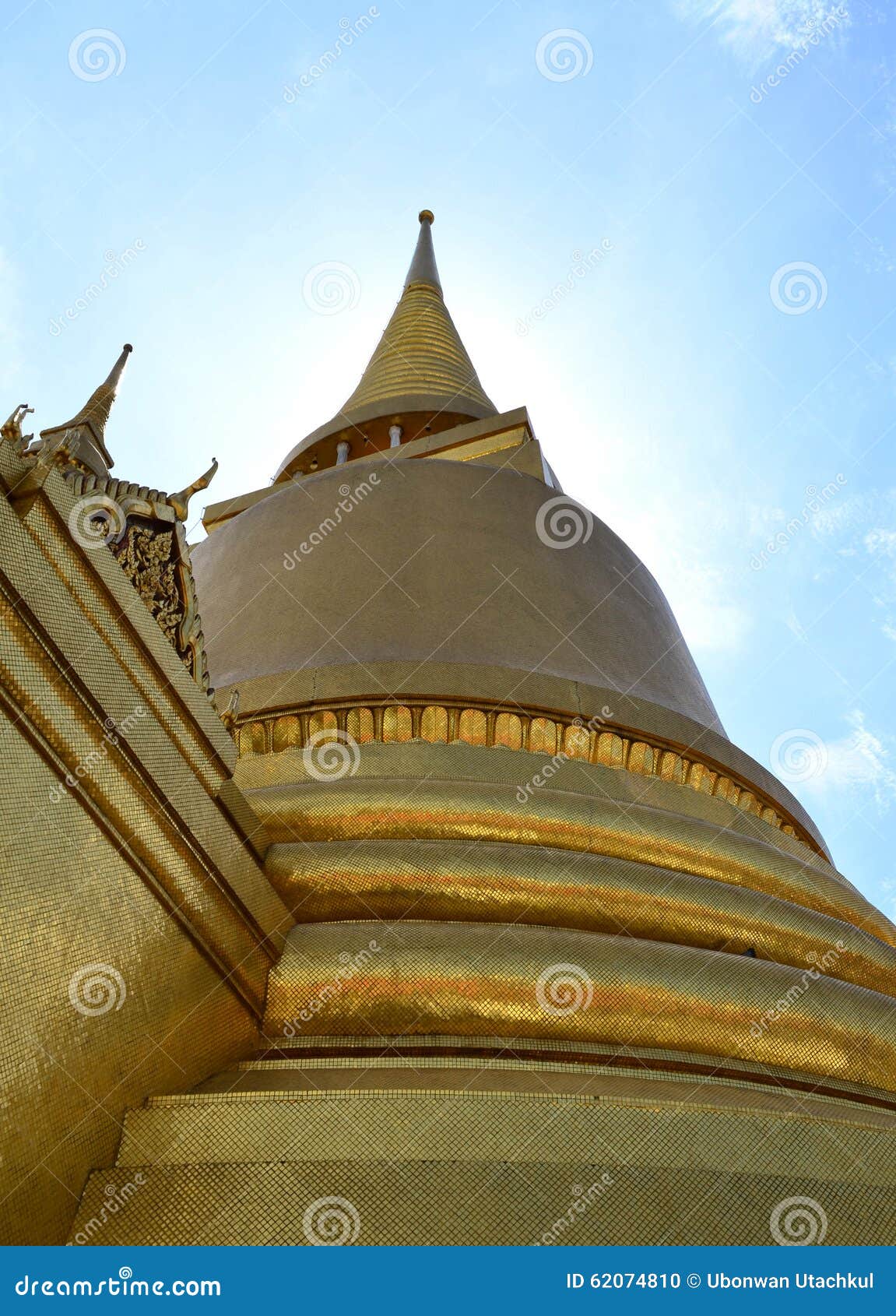 Base view of gold pagoda stock photo. Image of ornate - 62074810