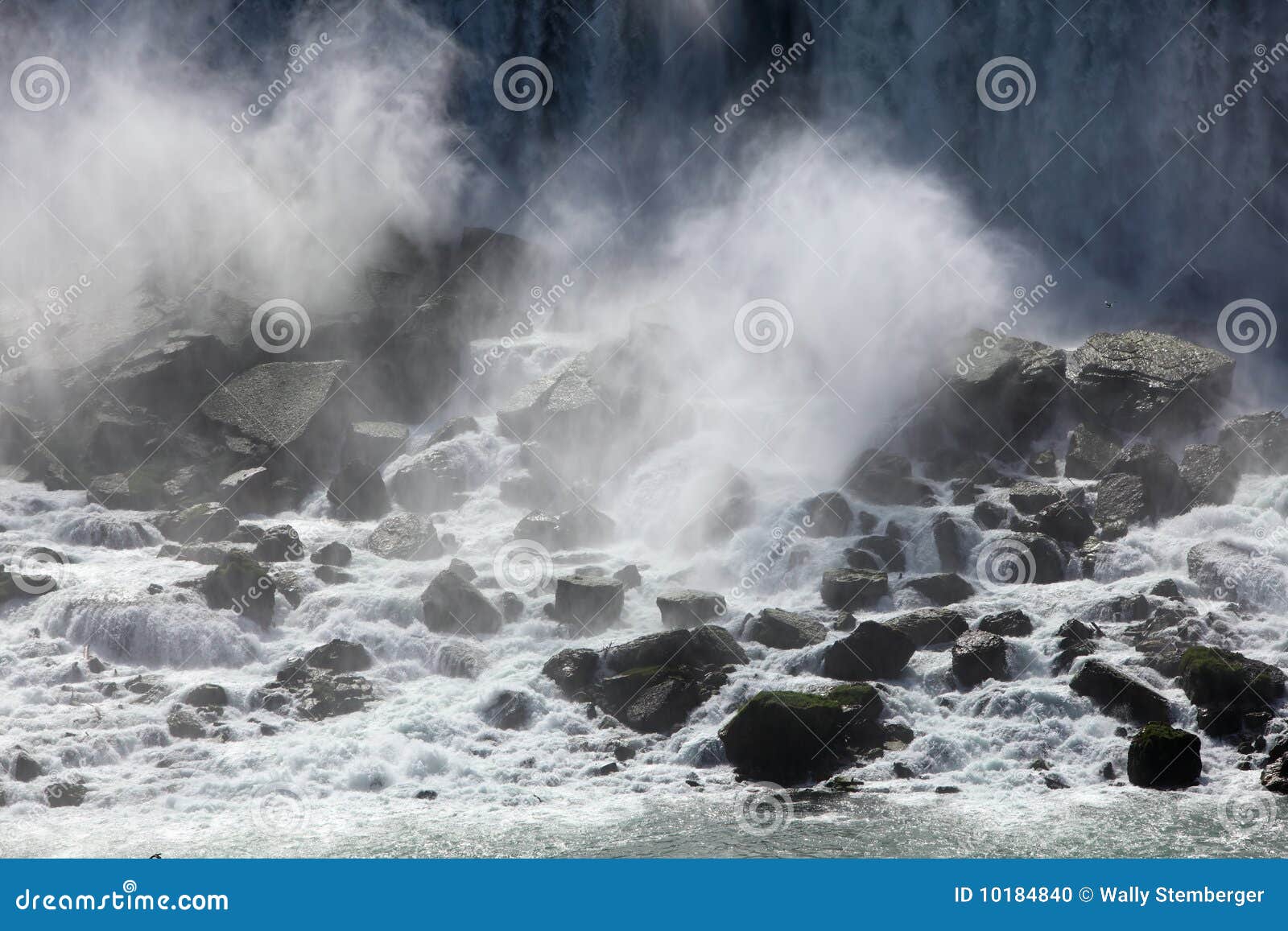 Base of a waterfall stock photo. Image of moss, environment - 10184840