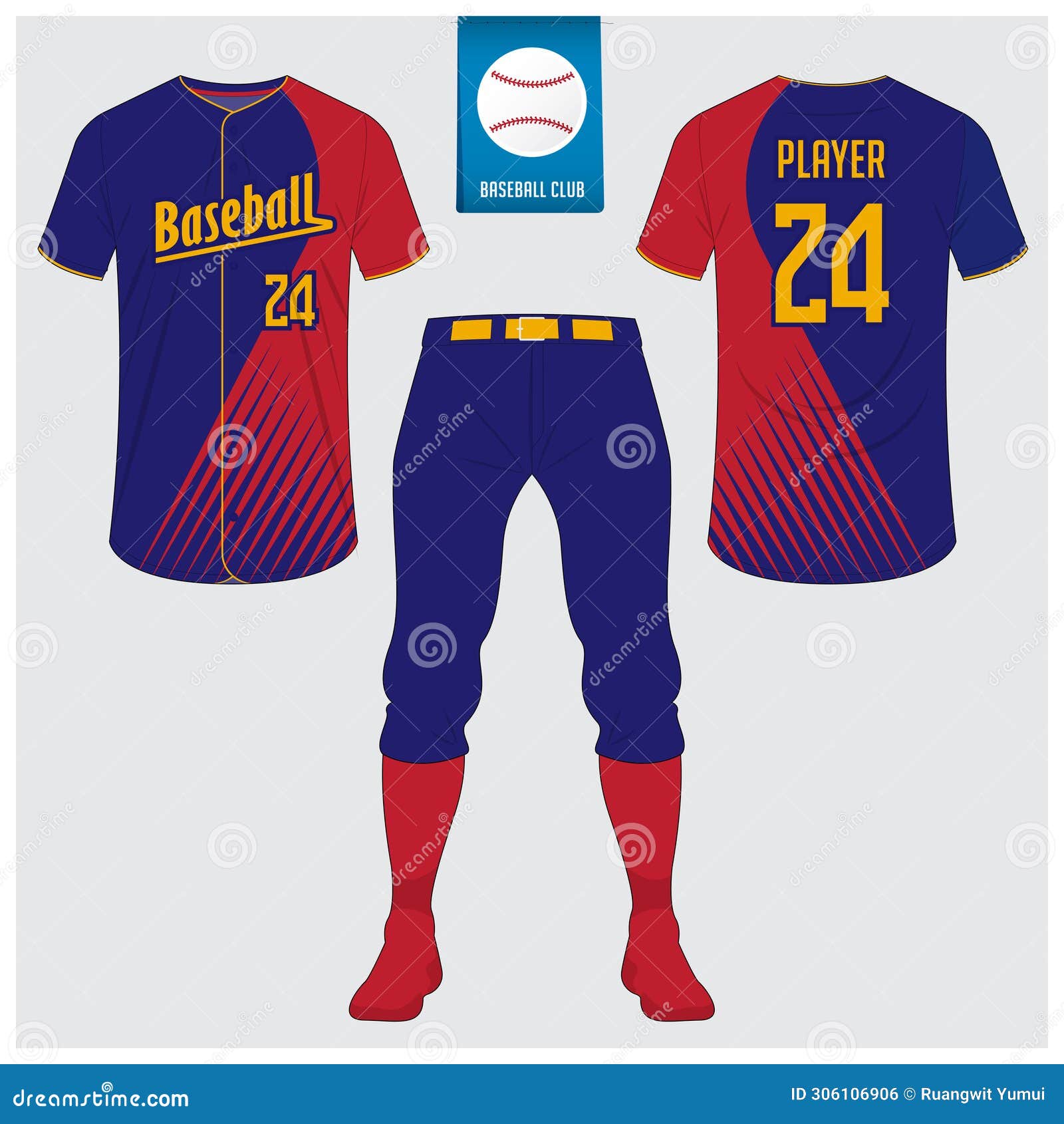Baseball Uniform, Sport Jersey, T-shirt Sport, Short, Sock Template ...