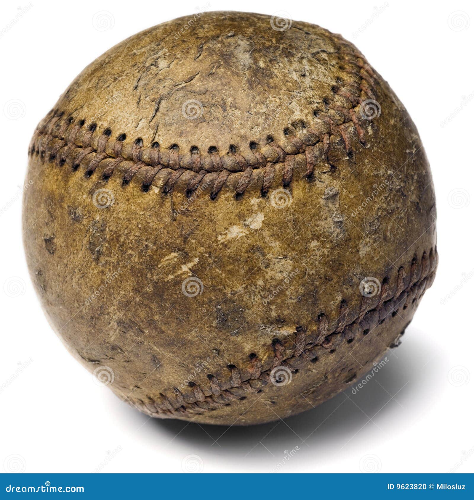 Baseball stock photo. Image of vintage, leather, ball - 9623820