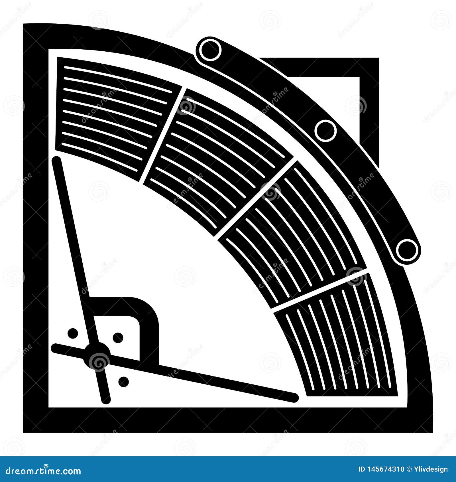 Baseball Arena Top View Icon, Simple Style Stock Vector - Illustration ...