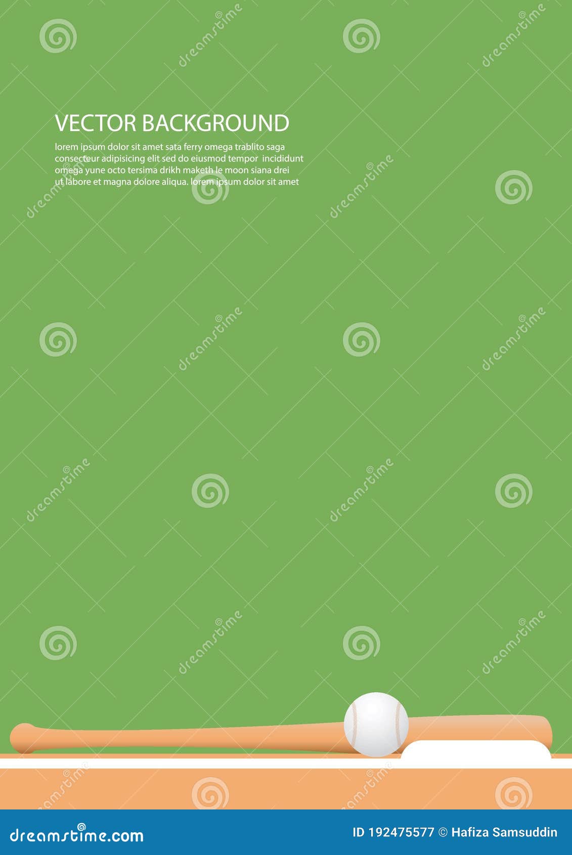 Baseball Background Design. Vector Illustration Decorative Design Stock ...