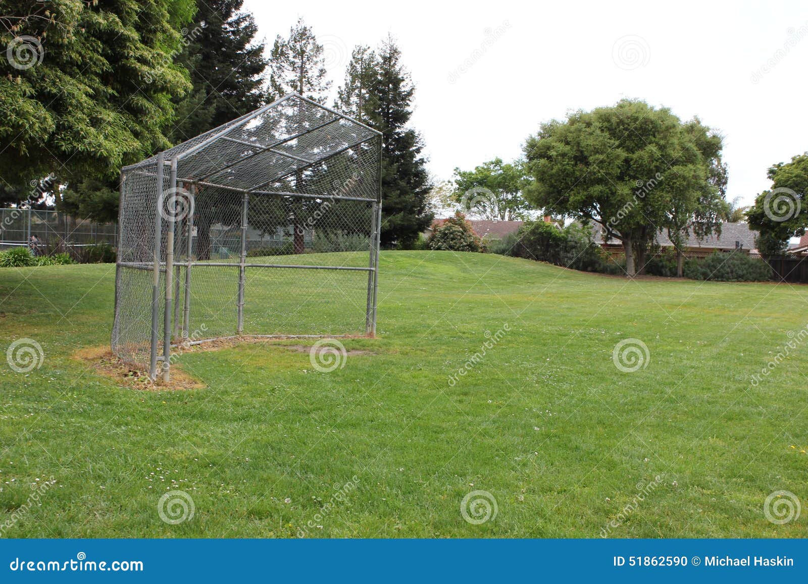 Baseball backstop in field stock photo. Image of park - 51862590
