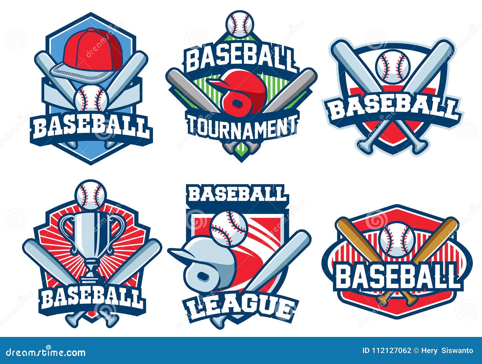 Baseball Badge Logo Design For Logos Vector Illustration ...