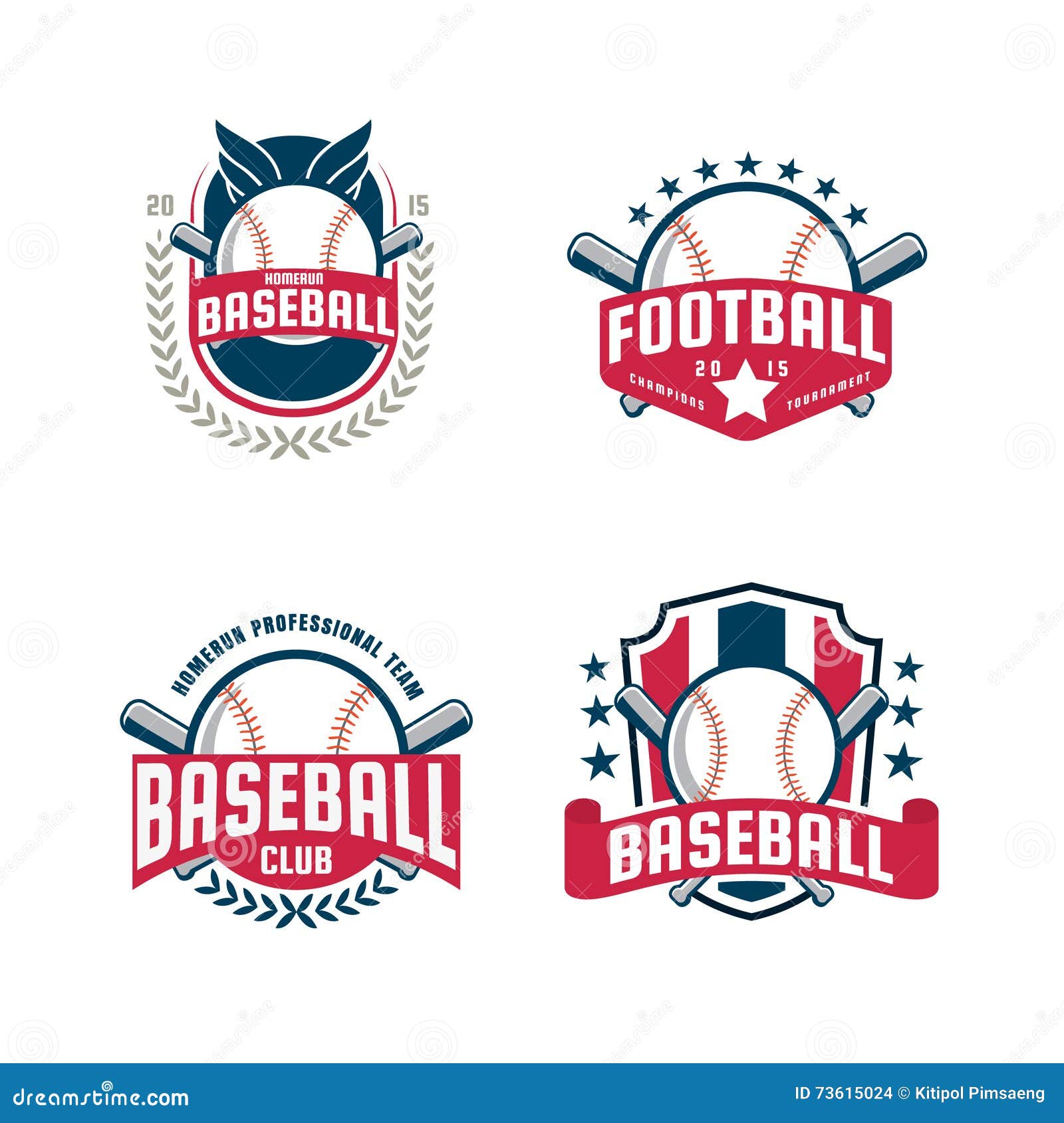 Baseball Badge Logo Design For Logos Vector Illustration ...