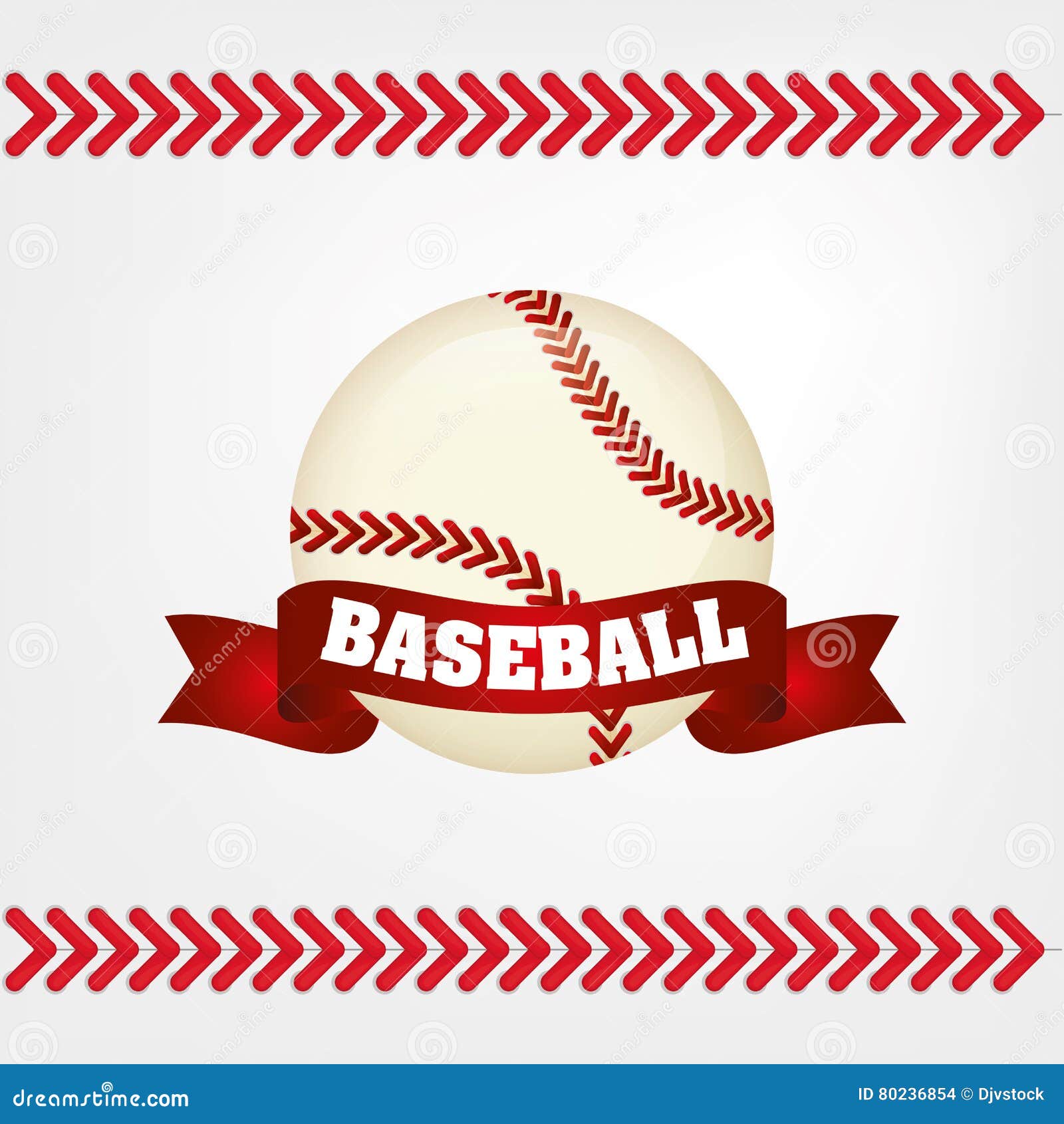 Baseball bal ribbon stock vector. Illustration of play - 80236854