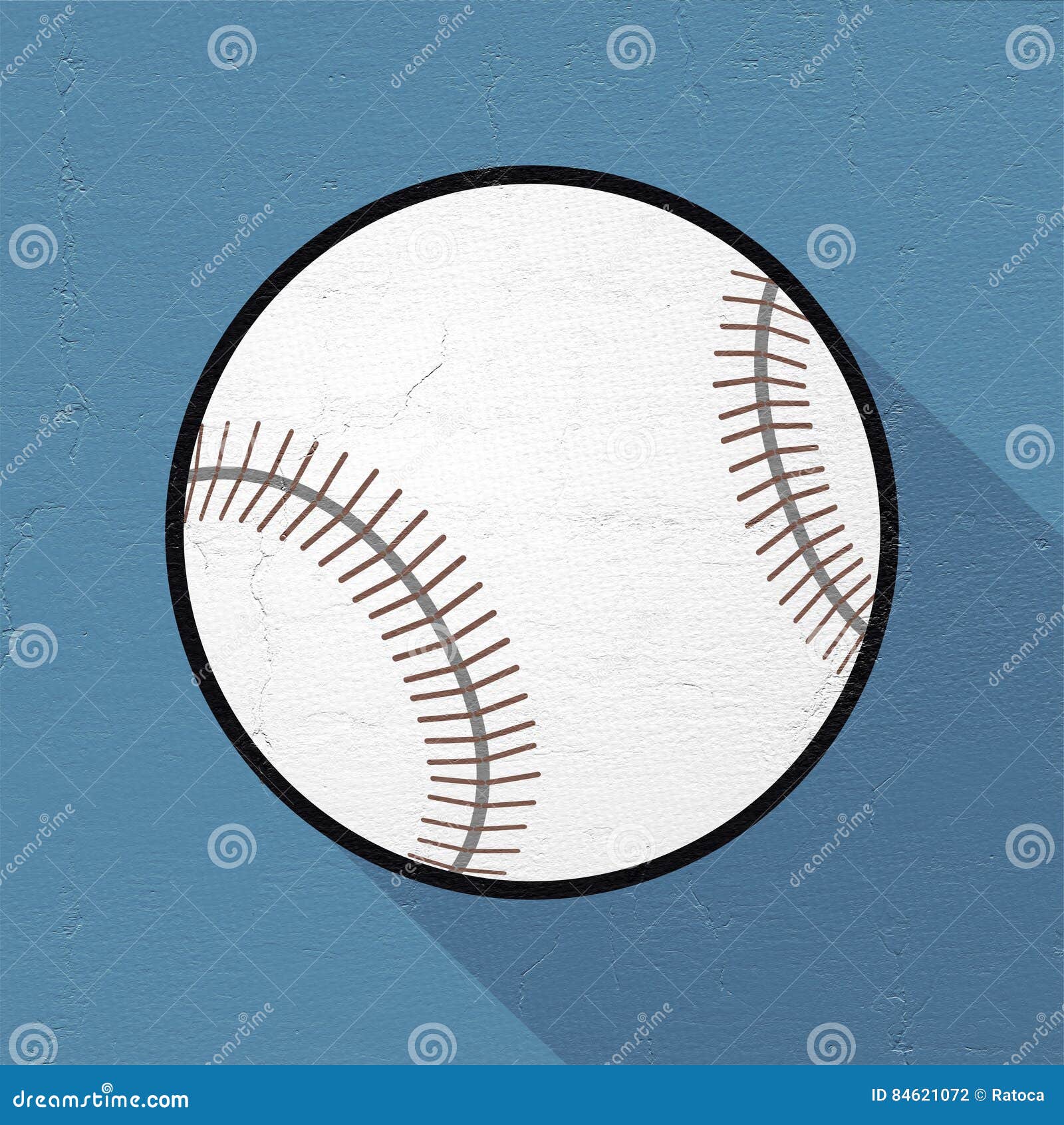 Baseball ball stock illustration. Illustration of vintage - 84621072