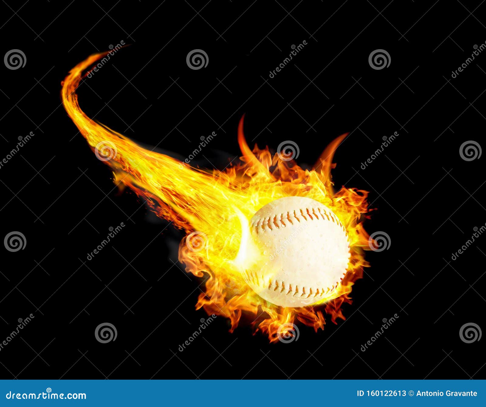 Baseball On Fire Royalty-Free Stock Image | CartoonDealer.com #9109732