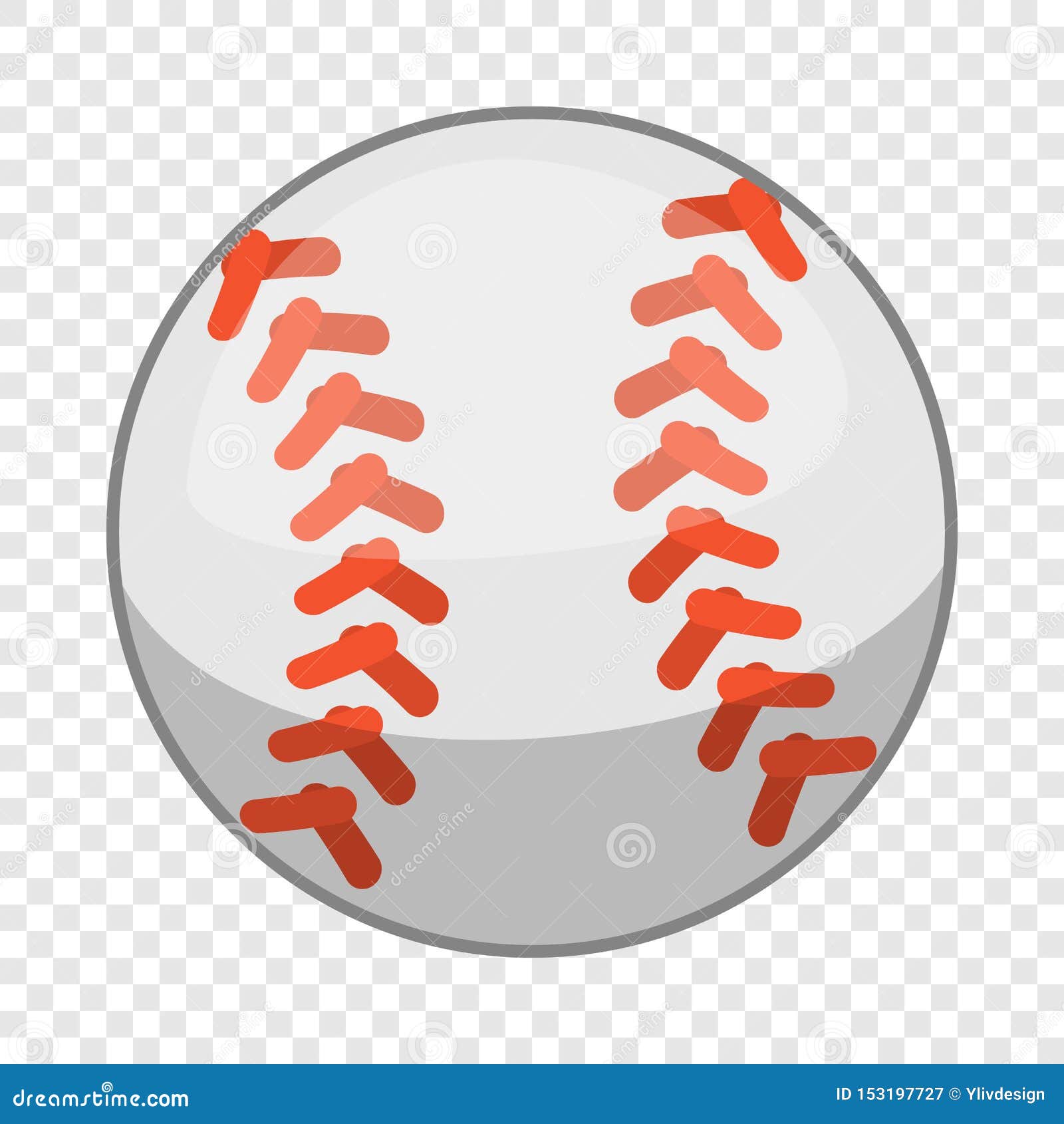 Baseball Ball Icon, Cartoon Style Stock Vector - Illustration of inning ...