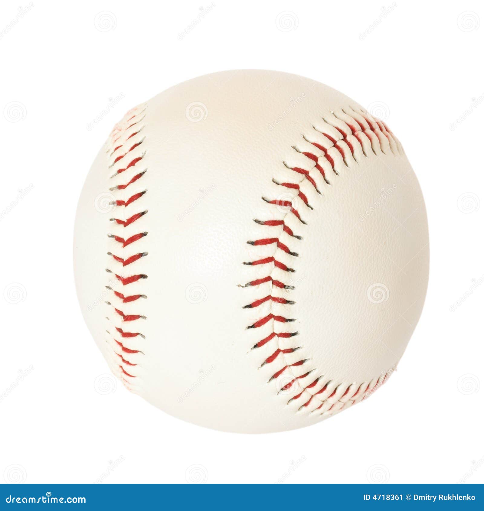 Baseball Ball Isolated on White Stock Image - Image of balls, seam: 4718361