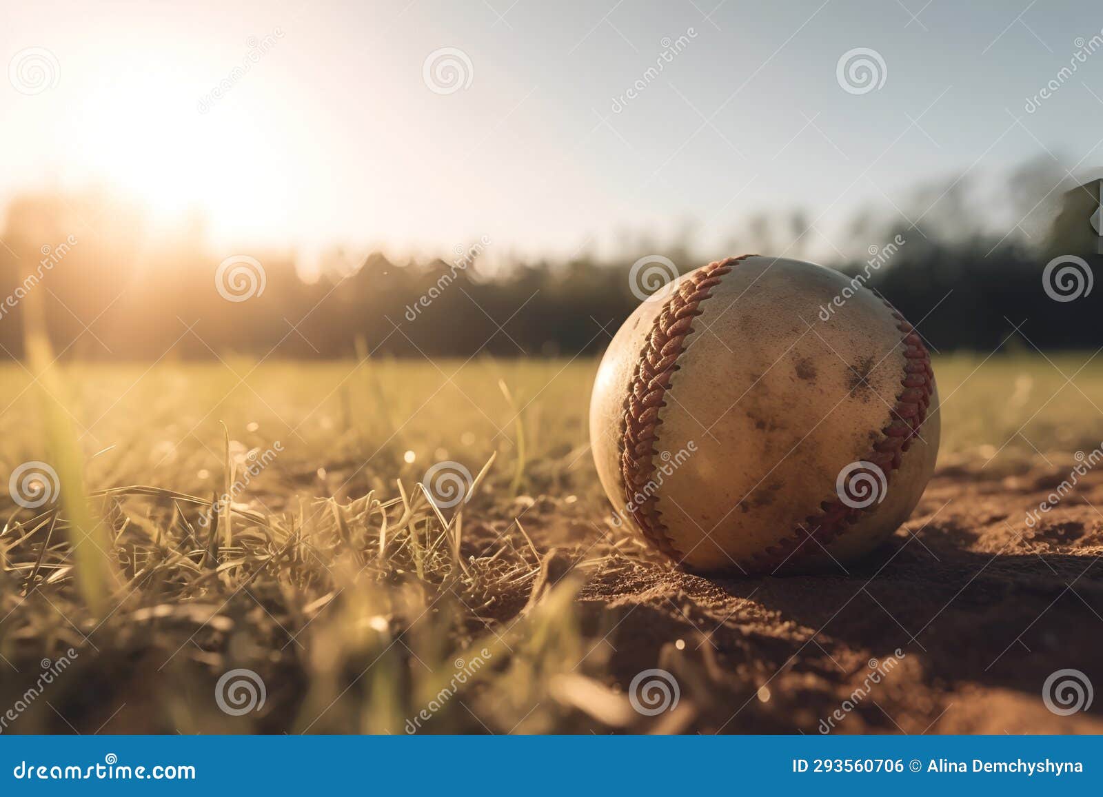 The Ball Lies On The Grass. Soccer Game. Vector Illustration. Beautiful ...