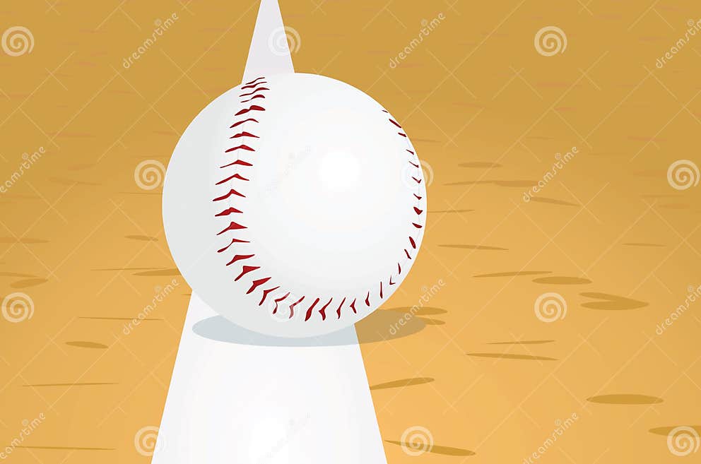 Baseball ball on line stock vector. Illustration of people - 169653526