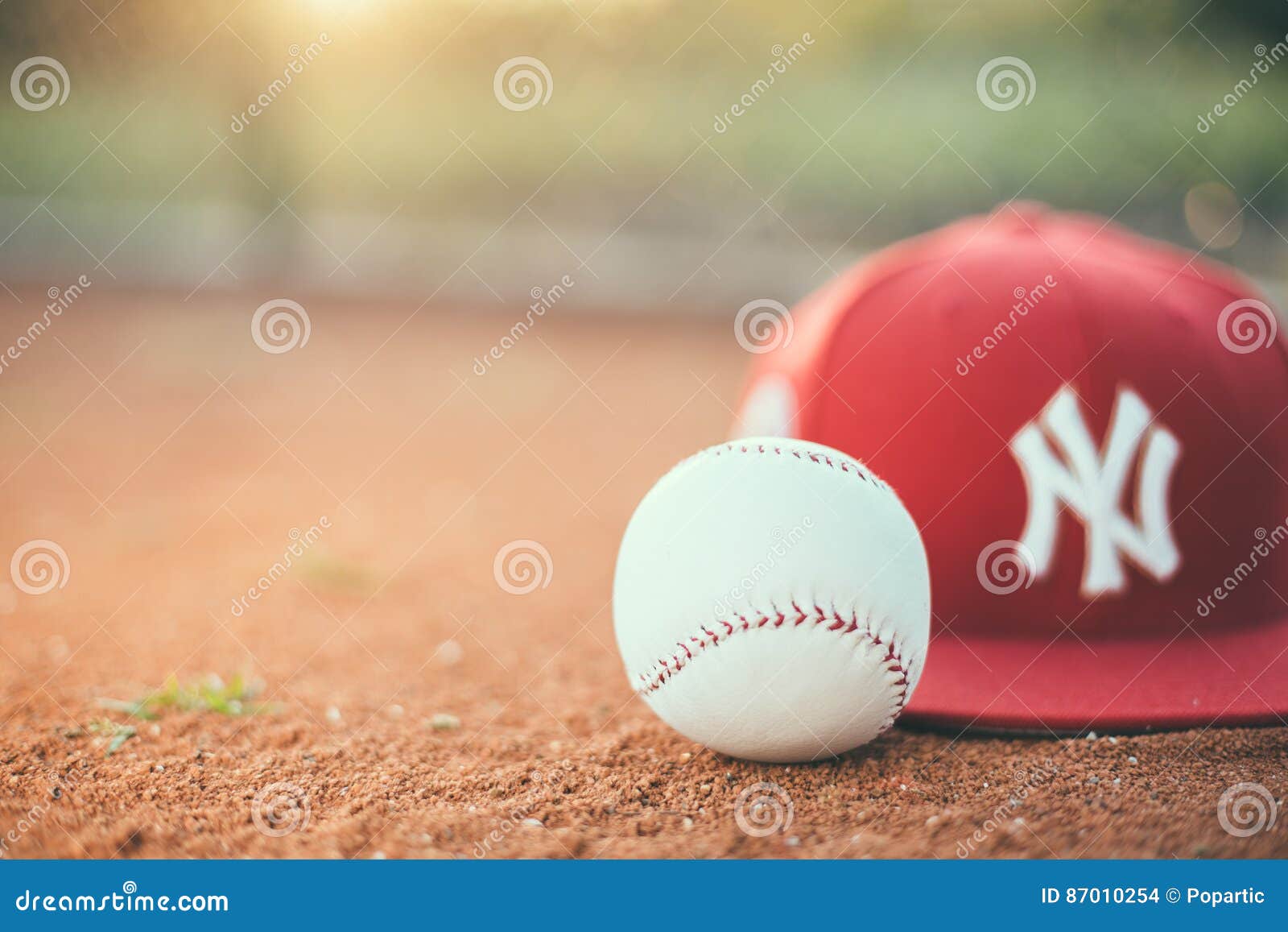 Baseball Ball with New York Yankees Cap Editorial Stock Image - Image ...