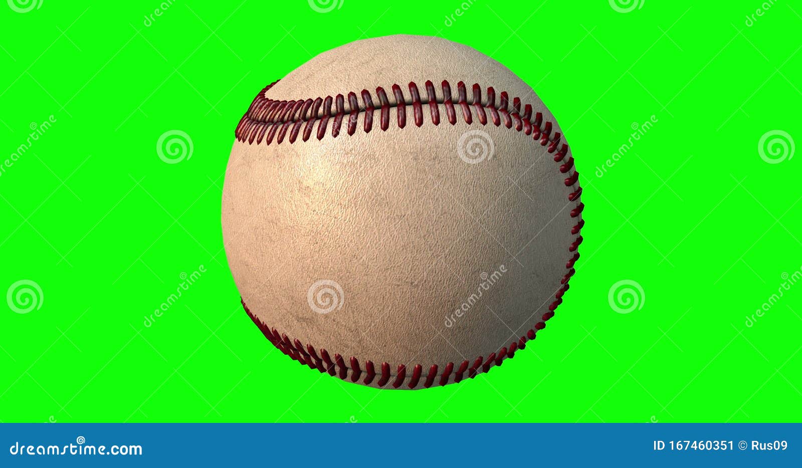 Baseball Ball Rotates Seamlessly on a Green Screen Stock Video - Video ...