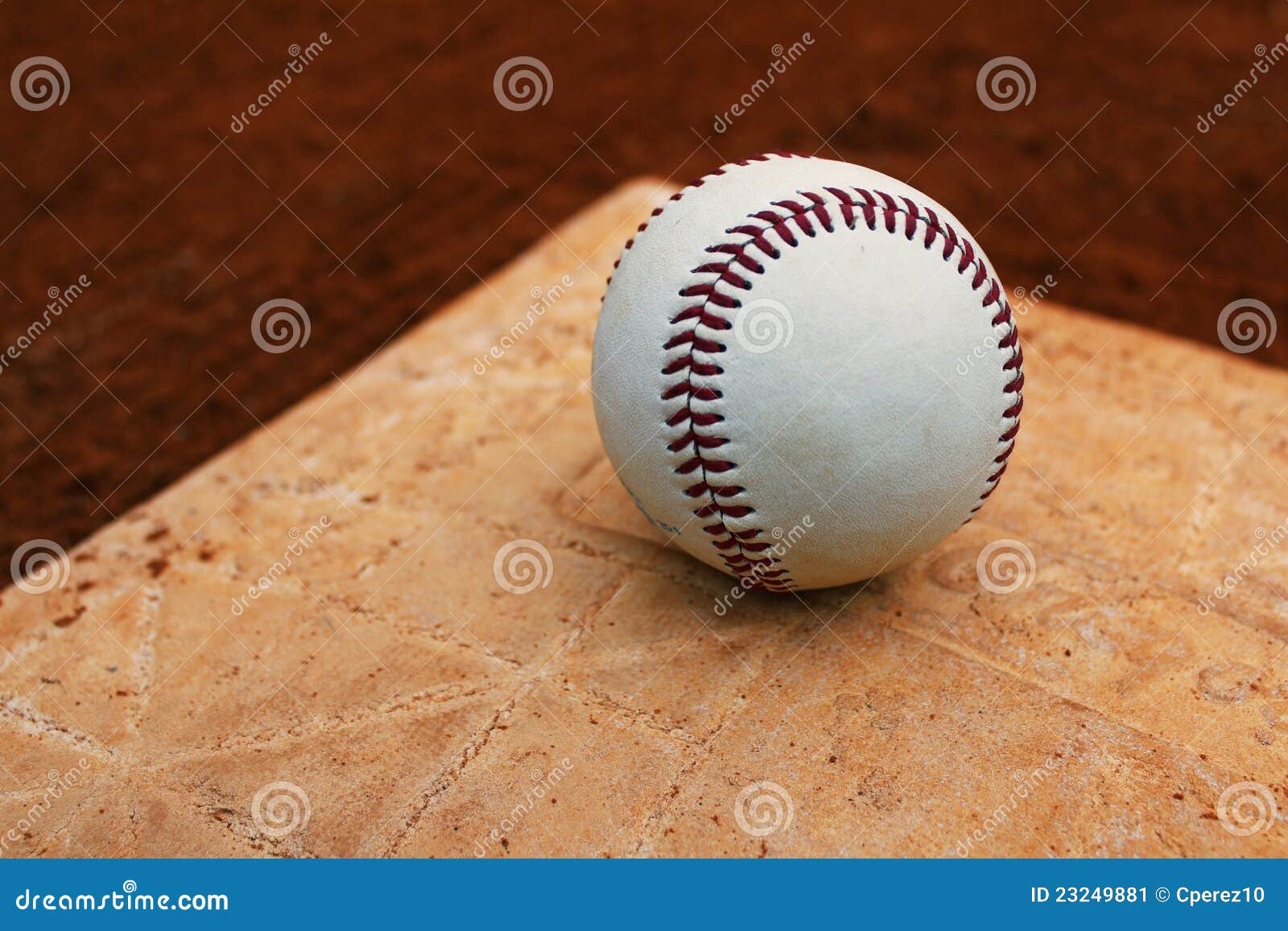 Baseball on a base stock image. Image of team, ball, baseballs - 23249881