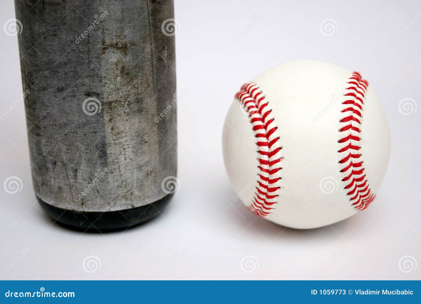 Baseball and bat stock image. Image of string, base, throw - 1059773